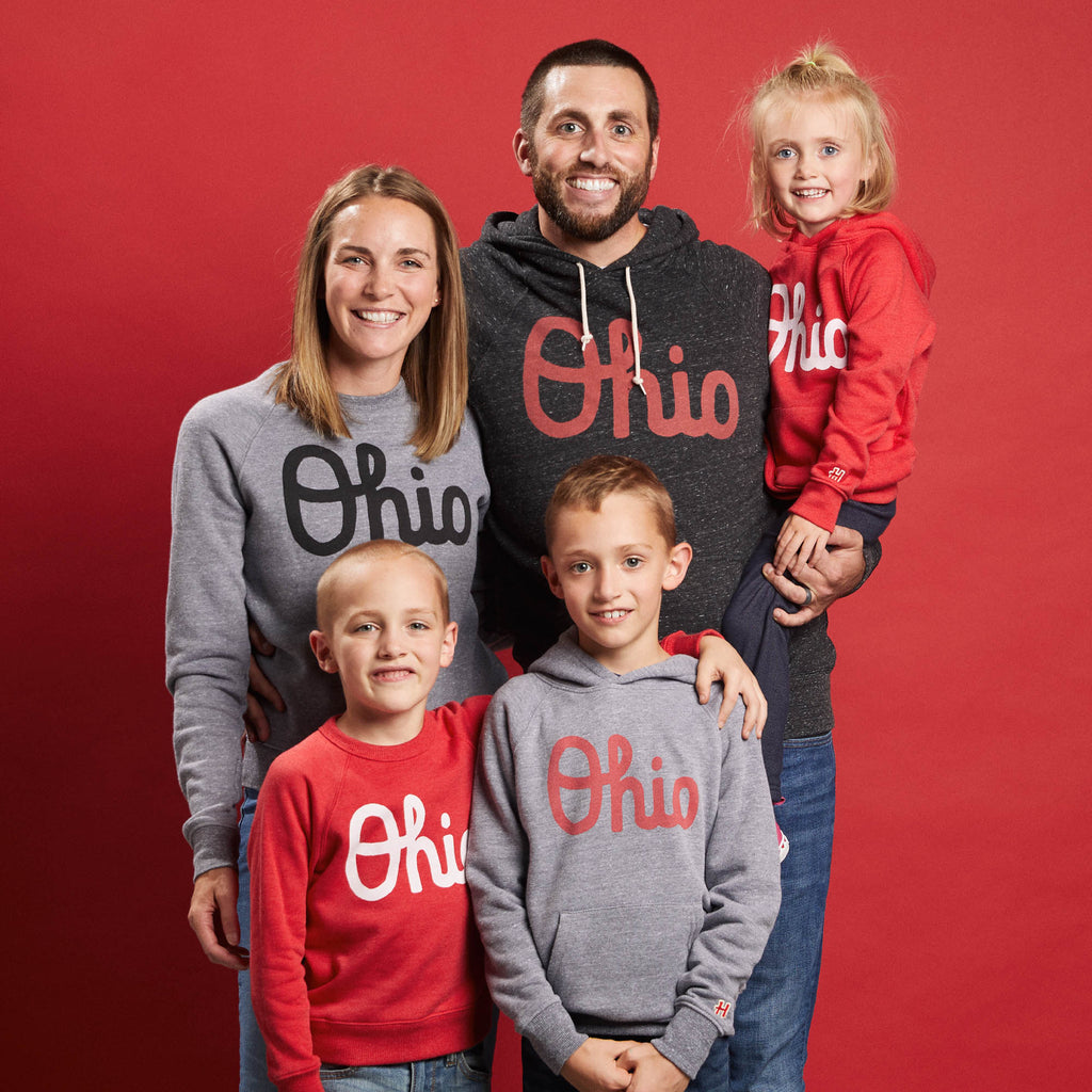 Youth Script Ohio Crewneck | Retro Ohio State Buckeyes Sweatshirt – HOMAGE