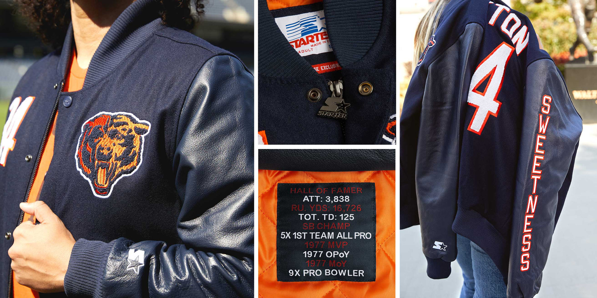 Walter Payton GOAT Jacket – HOMAGE
