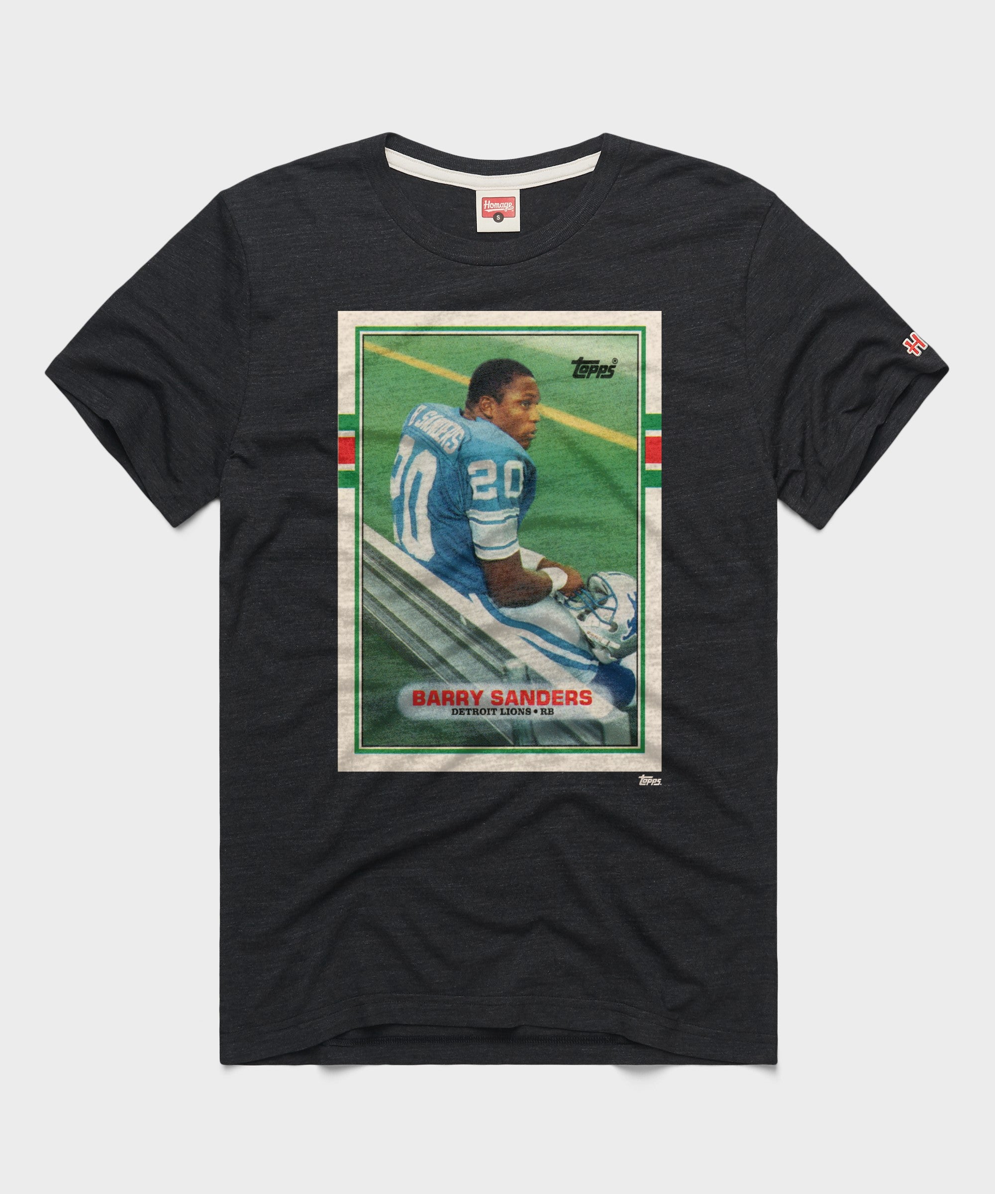 1989 Topps Football Barry Sanders Lions | Retro NFL T-Shirt – HOMAGE
