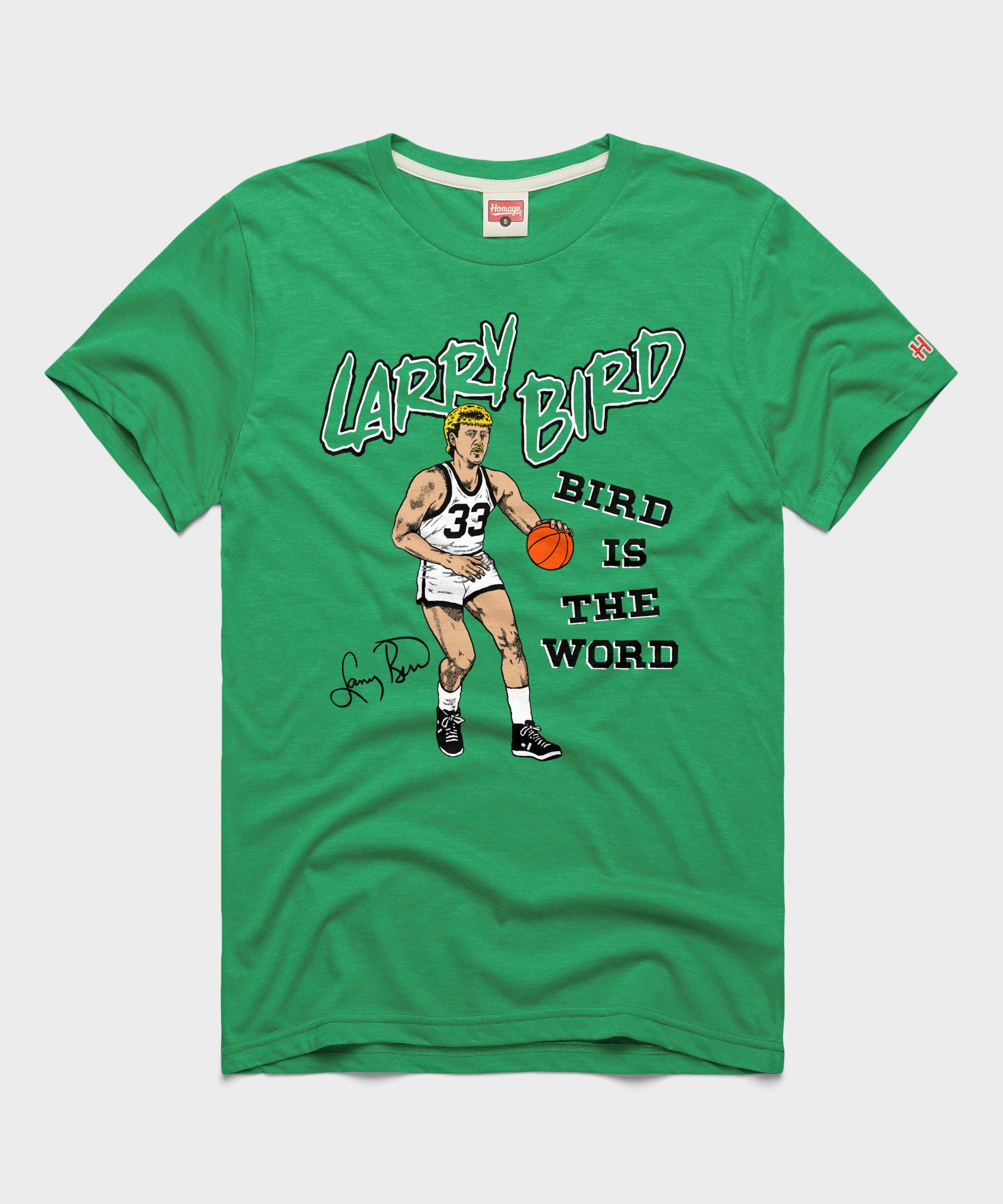 Bird Is The Word Larry Bird | Retro Larry Bird T-Shirt – HOMAGE