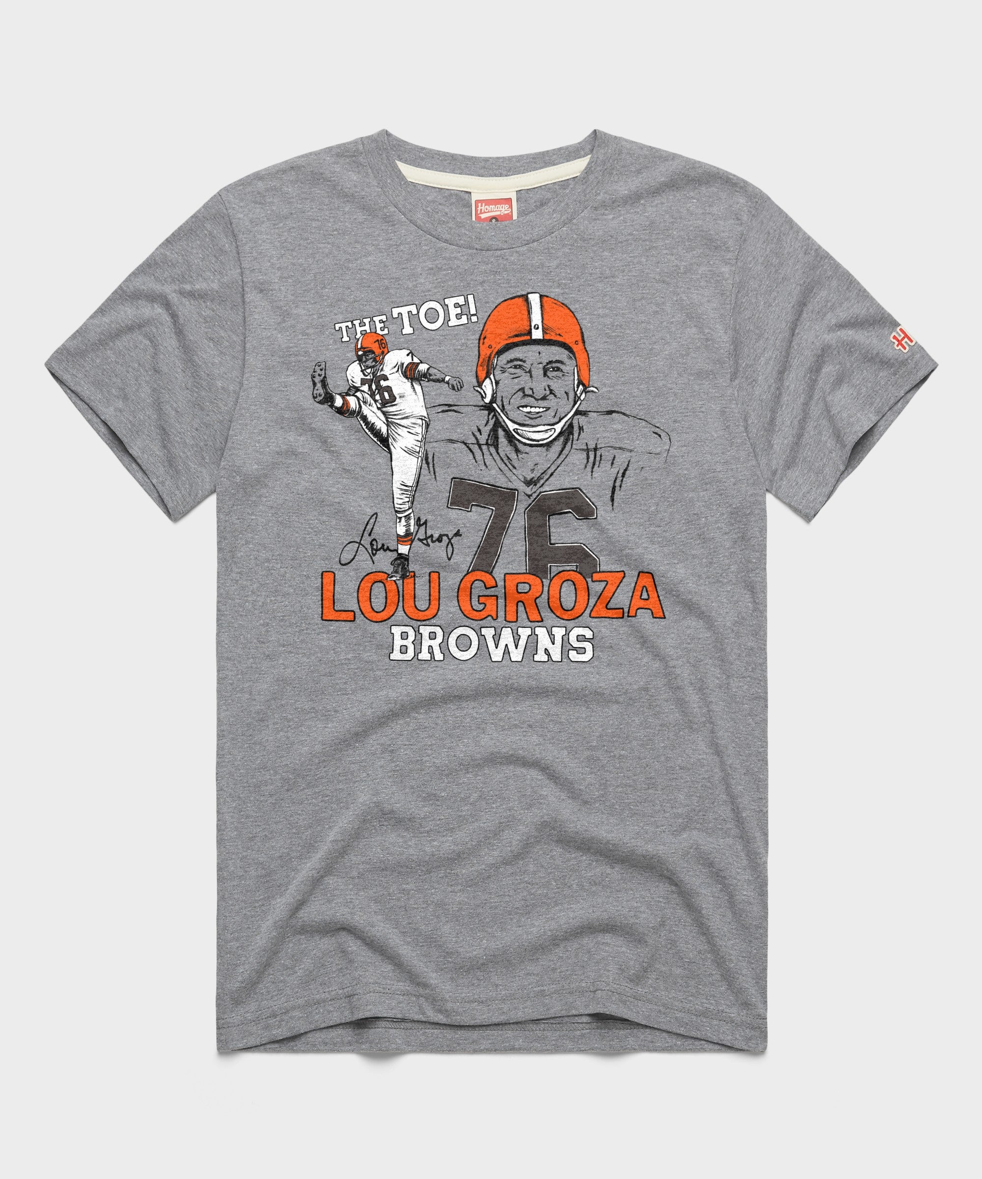 Browns Lou Groza Signature | Retro Cleveland Browns T-Shirt – HOMAGE