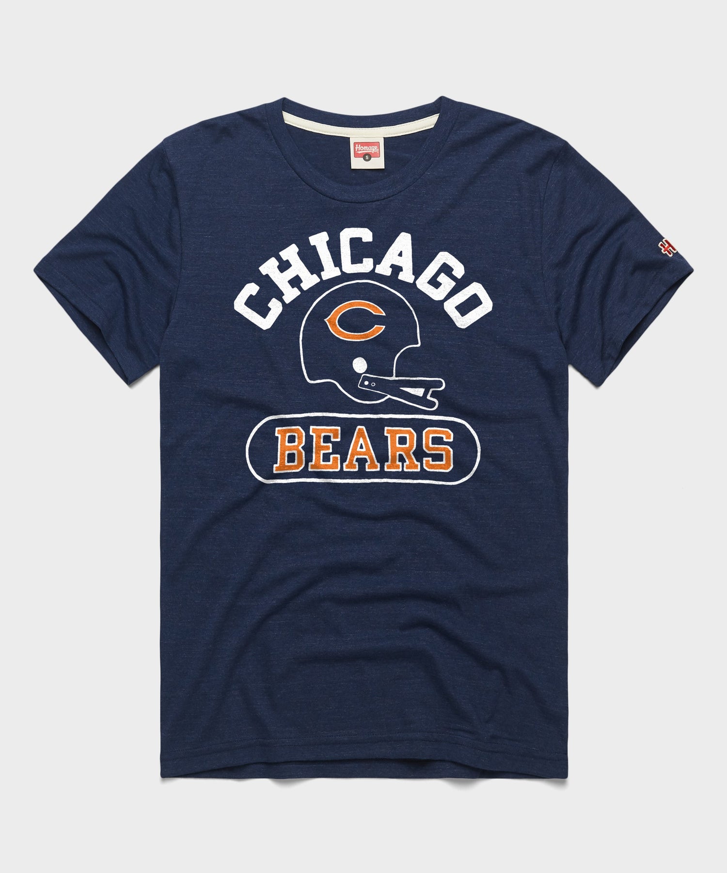 Chicago Bears Throwback Helmet Long Sleeve Tee | Retro NFL Shirt – HOMAGE
