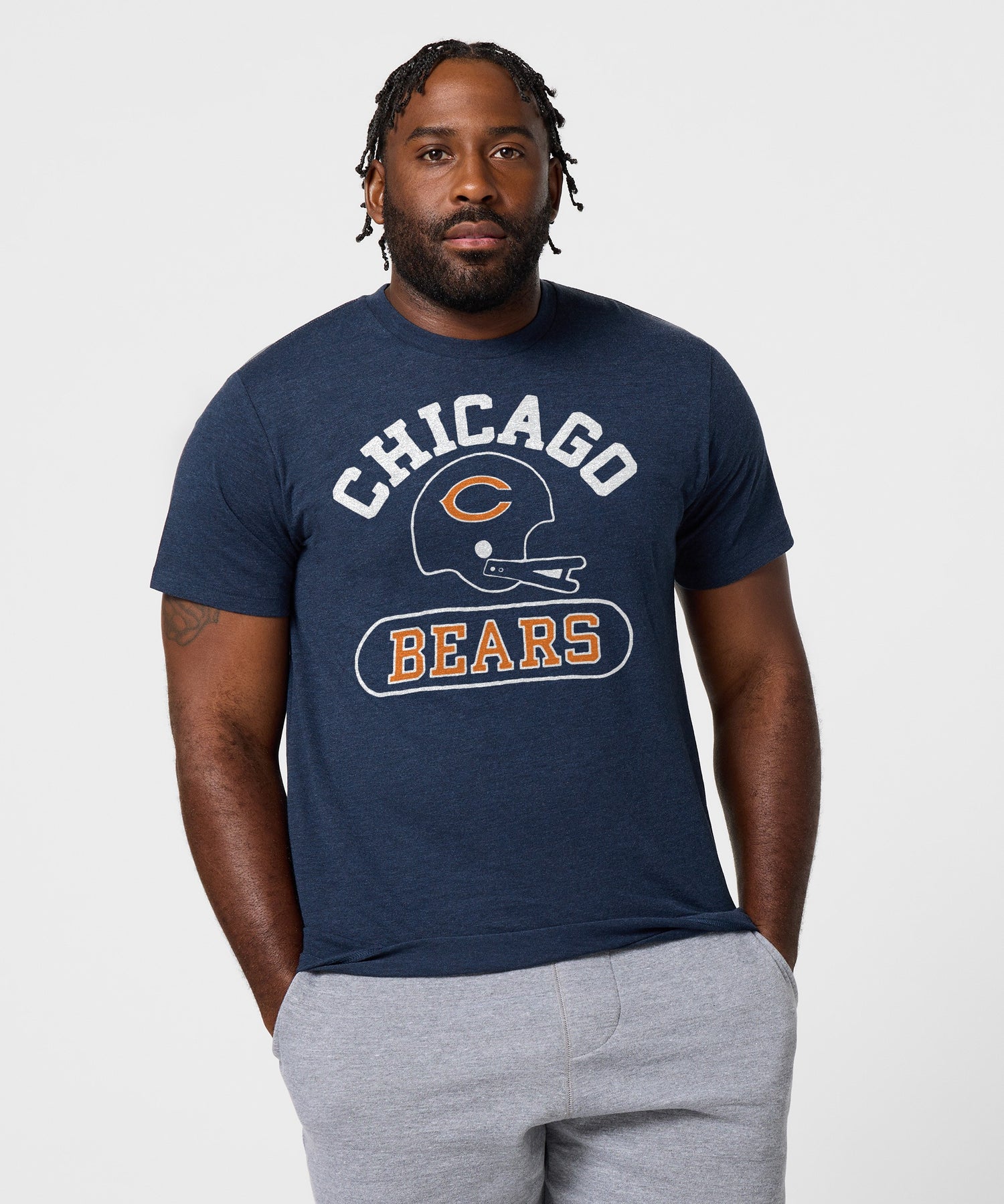 Chicago Bears Throwback Helmet Long Sleeve Tee | Retro NFL Shirt – HOMAGE