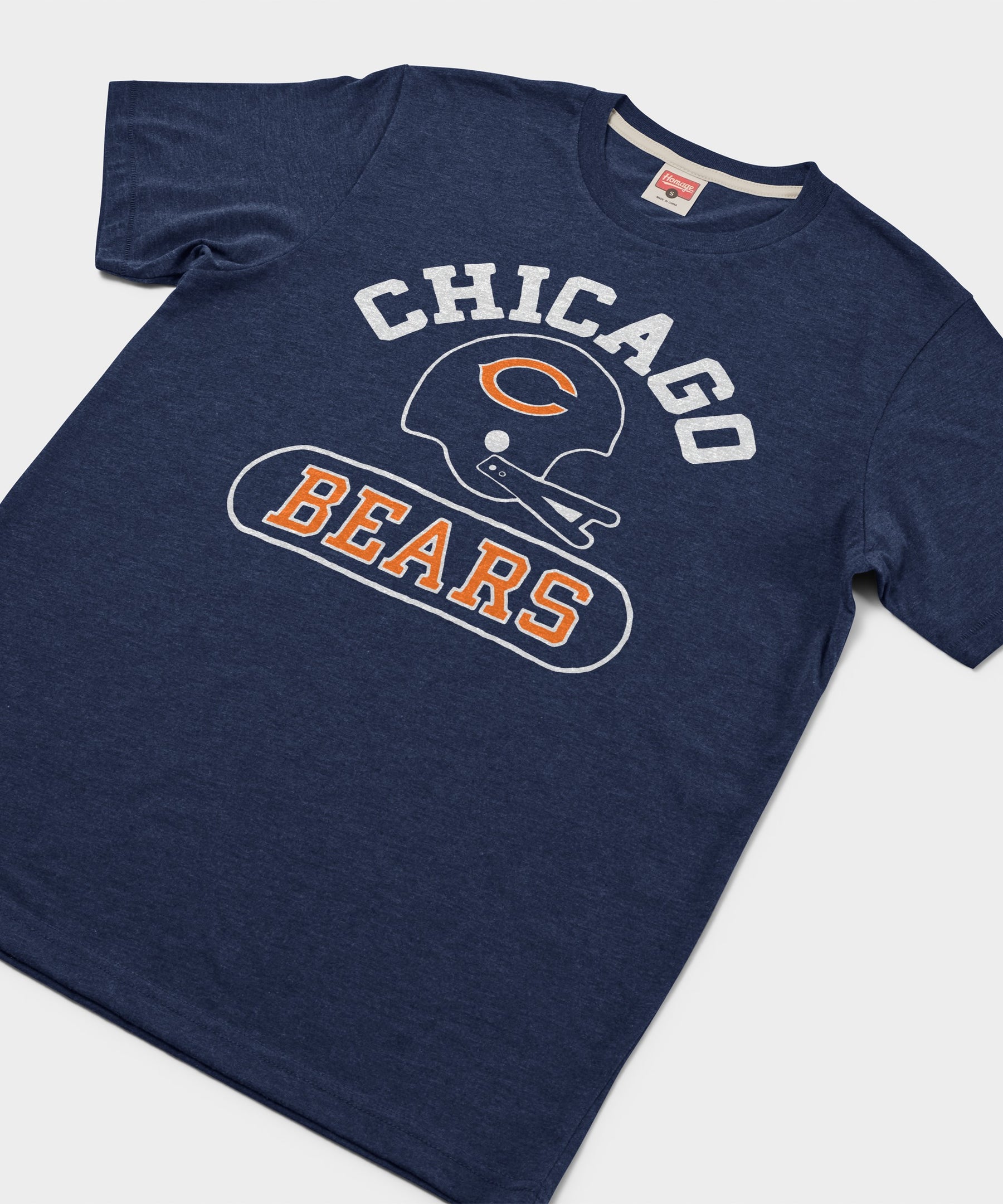 Chicago Bears Throwback Helmet Long Sleeve Tee | Retro NFL Shirt – HOMAGE