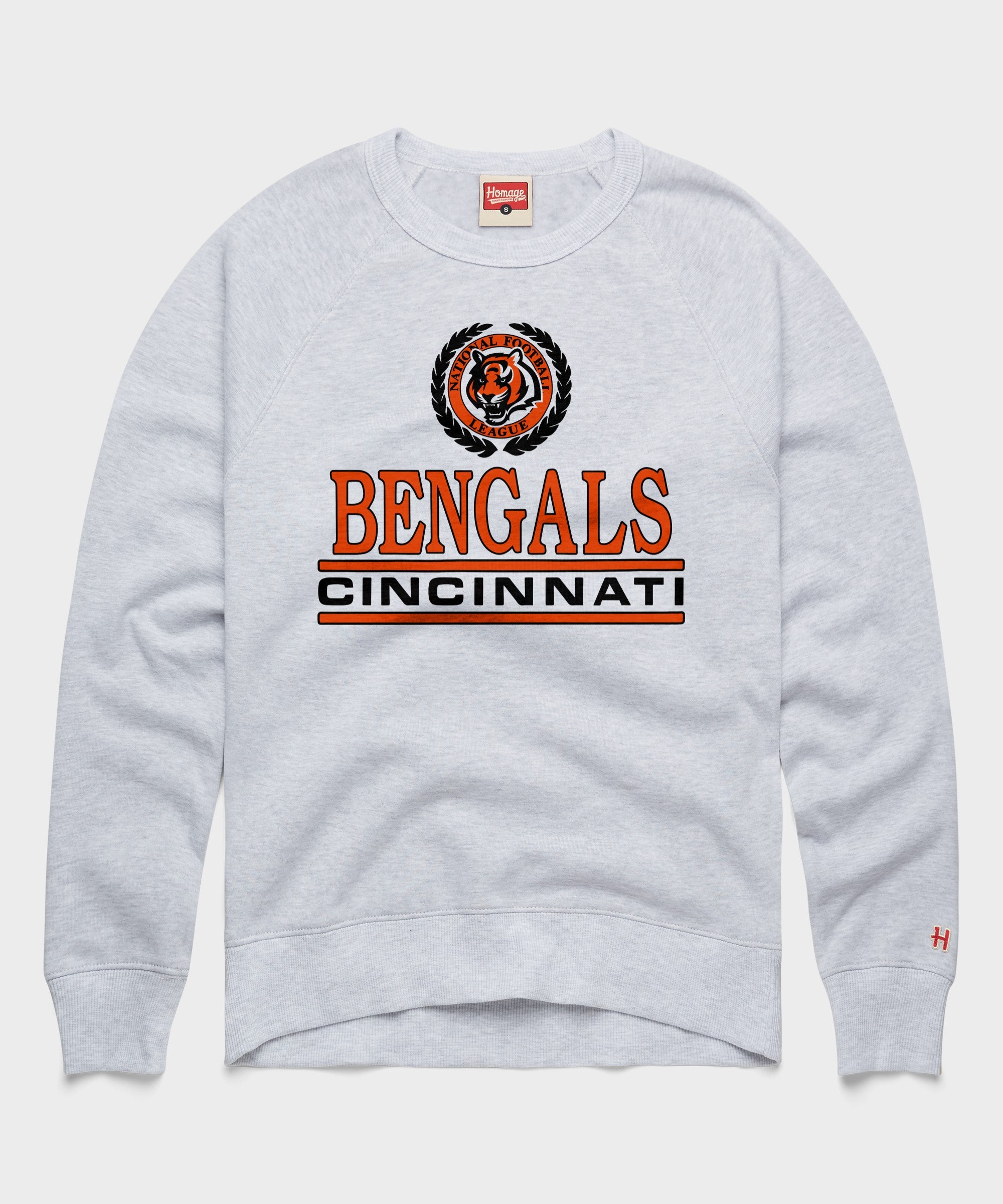 Cincinnati Bengals Crest Crewneck Sweatshirt | Vintage-Inspired Crest ...