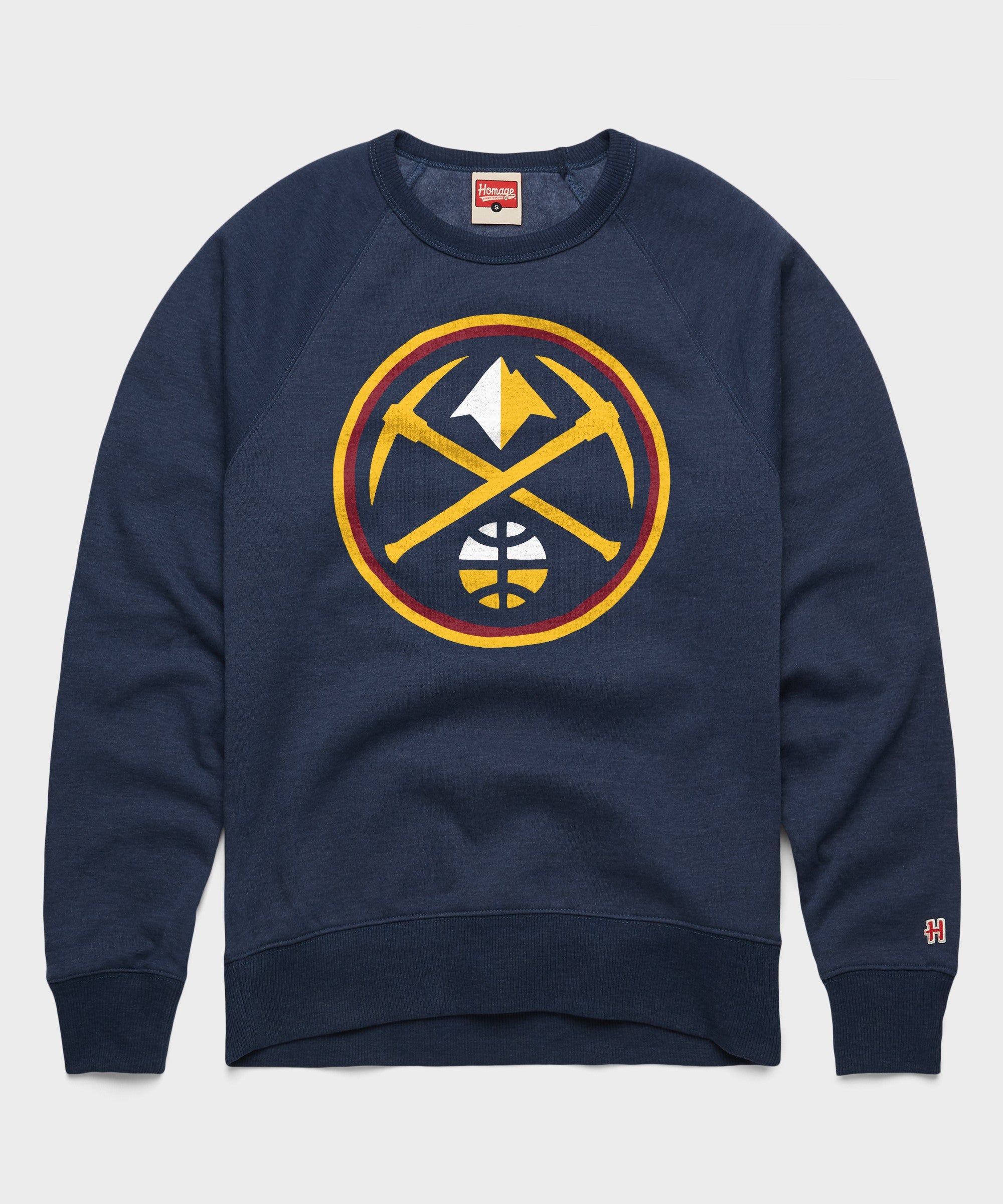 Denver Nuggets Logo Crewneck | Men's NBA Sweatshirt – HOMAGE