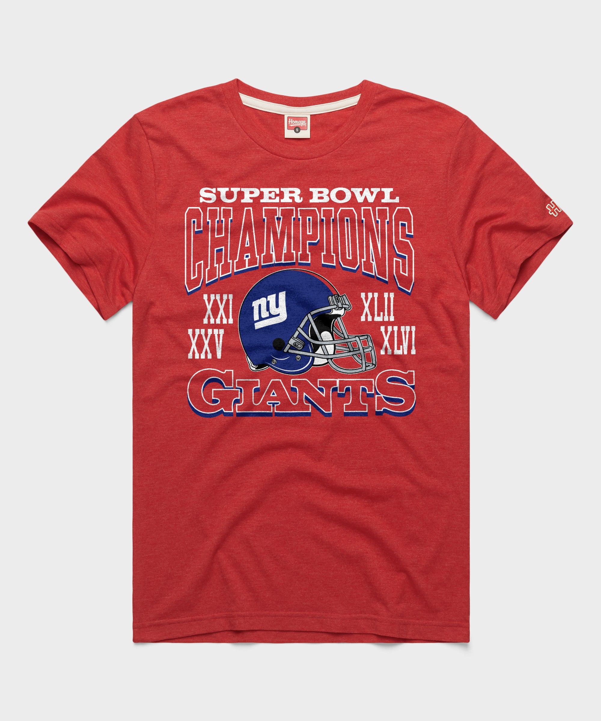 Giants 4 Time Super Bowl Champions | Retro New York Giants T-Shirt – HOMAGE