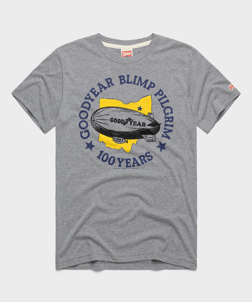 Goodyear Blimp Pilgrim 100 Years | Retro Brand T-Shirt – HOMAGE