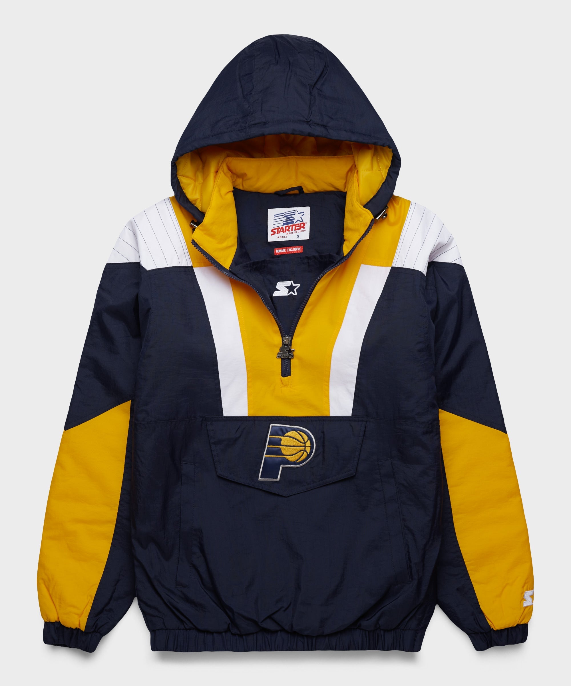 HOMAGE X Starter Pacers Pullover Jacket | NBA Starter Jacket