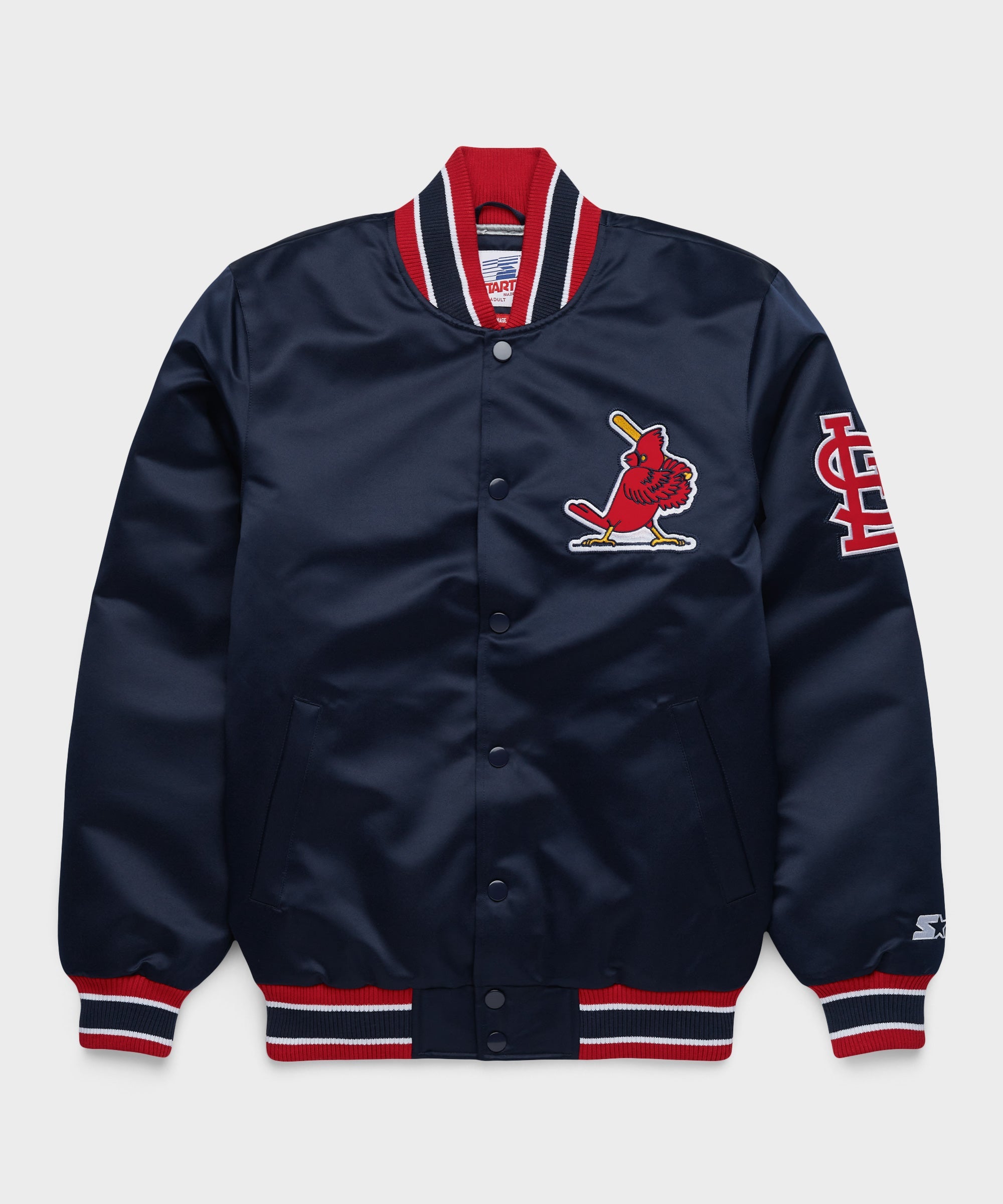HOMAGE X Starter St. Louis Cardinals Heavyweight Satin Jacket | Retro ...