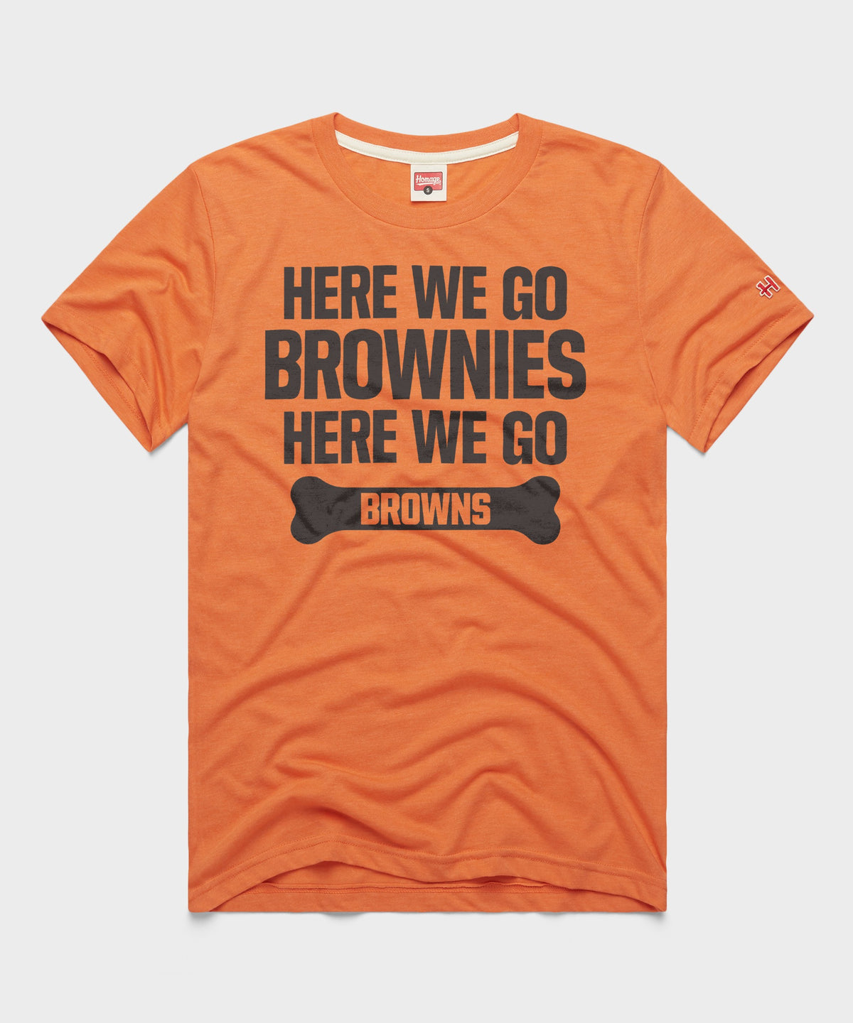 Youth Here We Go Brownies Here We Go | Kids Retro NFL T-Shirt – HOMAGE