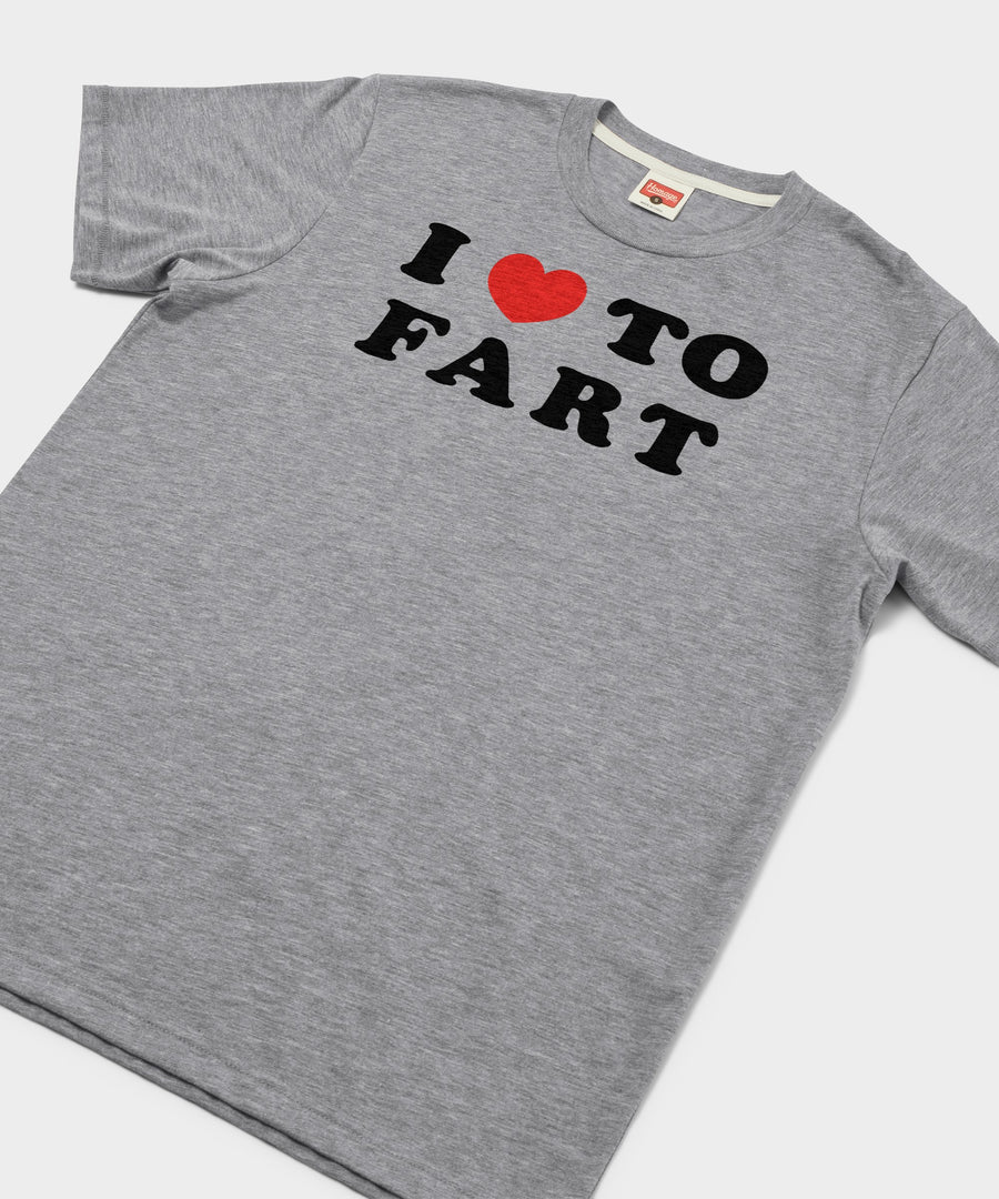 I Heart To Fart National Pass Gas Day Retro Funny T-Shirt – HOMAGE