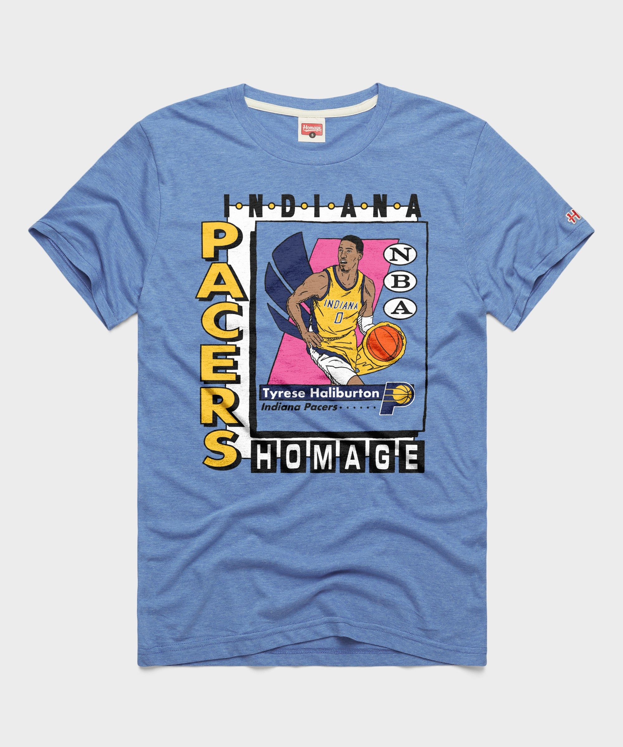 Indiana Pacers Trading Card Tyrese Haliburton | Men's NBA T-Shirt – HOMAGE