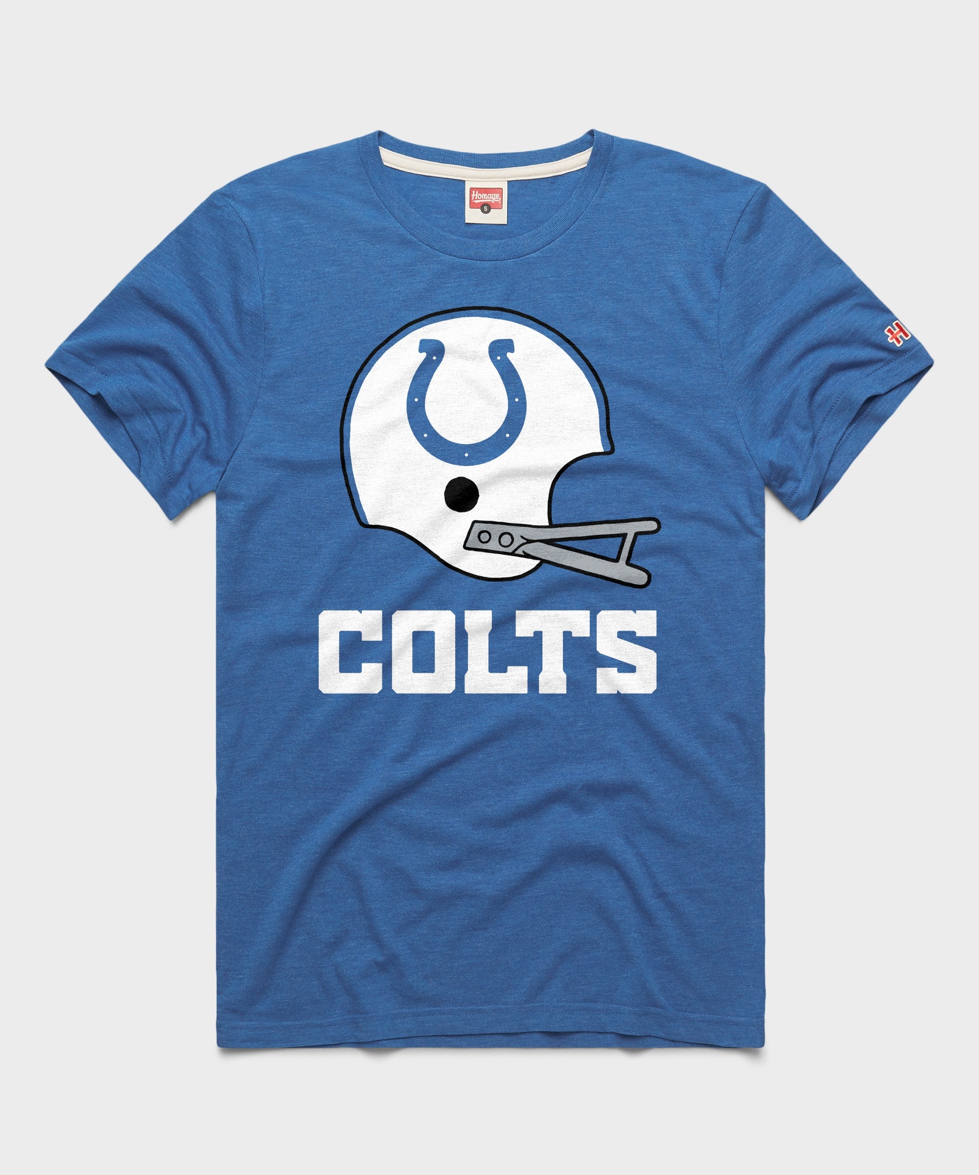 Indianapolis Colts Big Helmet | Retro Indianapolis Colts T-Shirt – HOMAGE