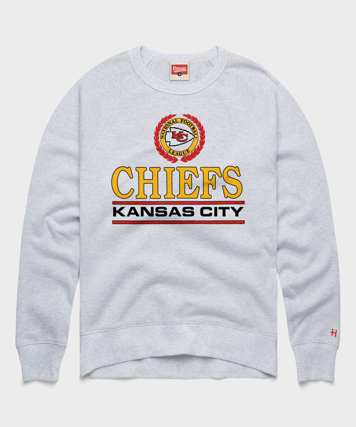 Kansas City Chiefs Crest Crewneck Sweatshirt | Vintage-Inspired Crest ...
