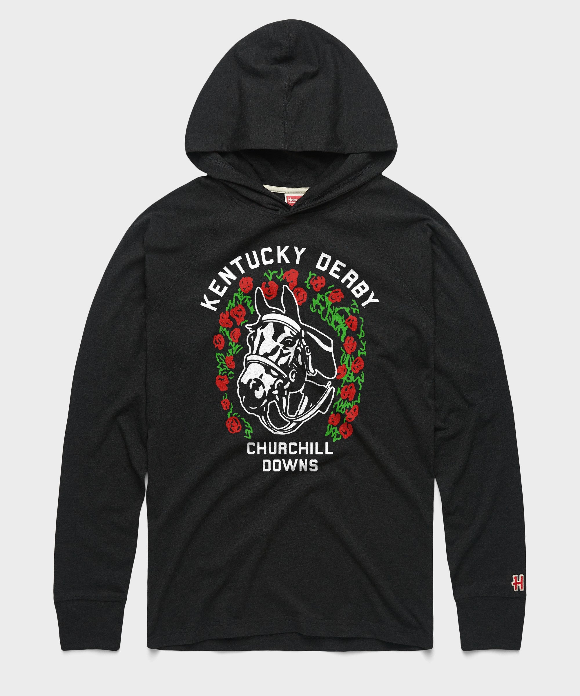 Kentucky Derby Garland Lightweight Hoodie | Retro Kentucky Derby Hoodie ...