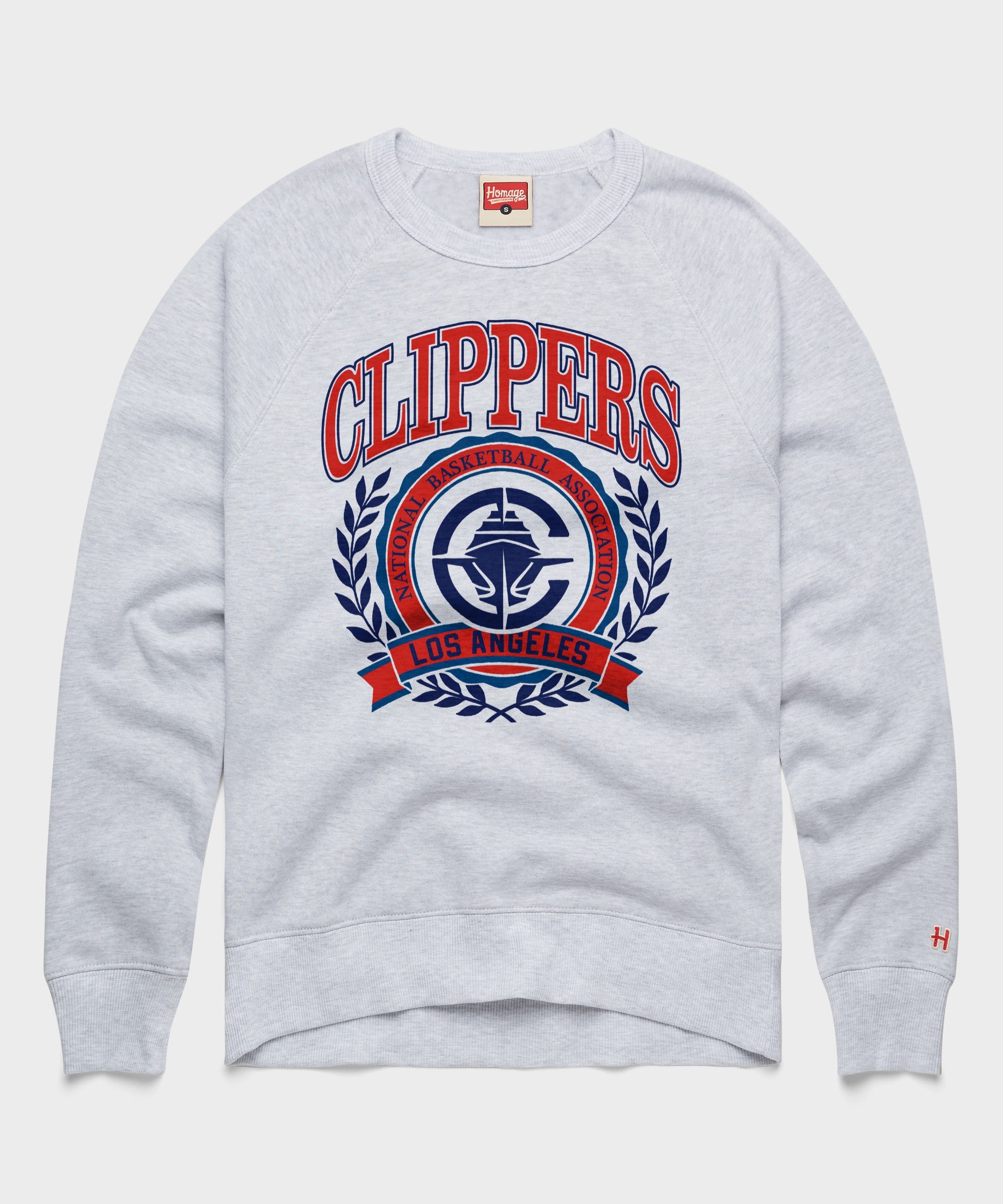 Los Angeles Clippers Crest Crewneck | Men's NBA Sweatshirt – HOMAGE