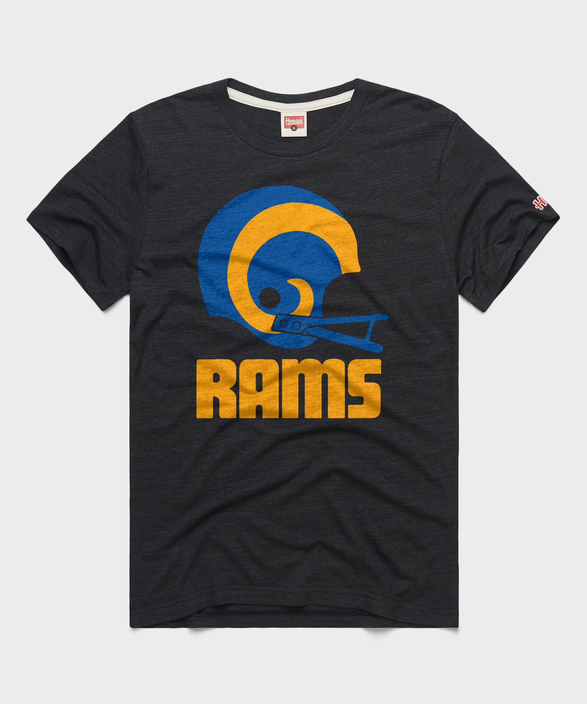 Los Angeles Rams Big Helmet | Retro LA Rams T-Shirt – HOMAGE
