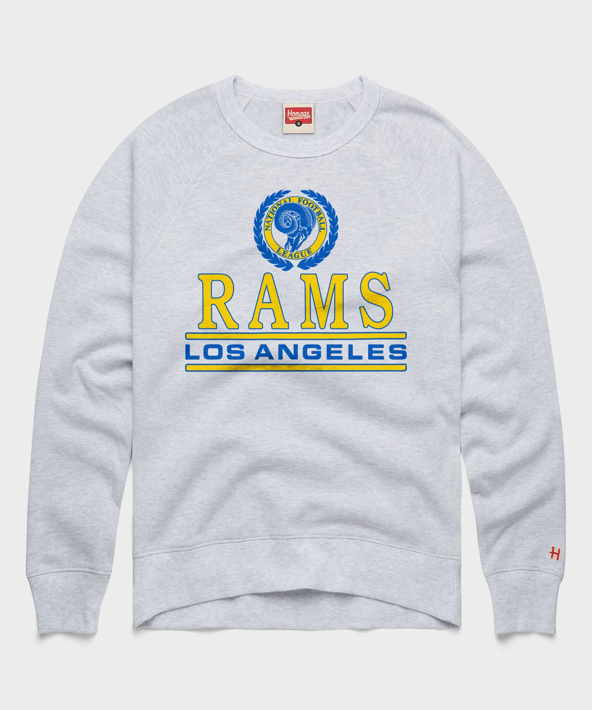 Los Angeles Rams Crest Crewneck Sweatshirt | Vintage-Inspired Crest ...