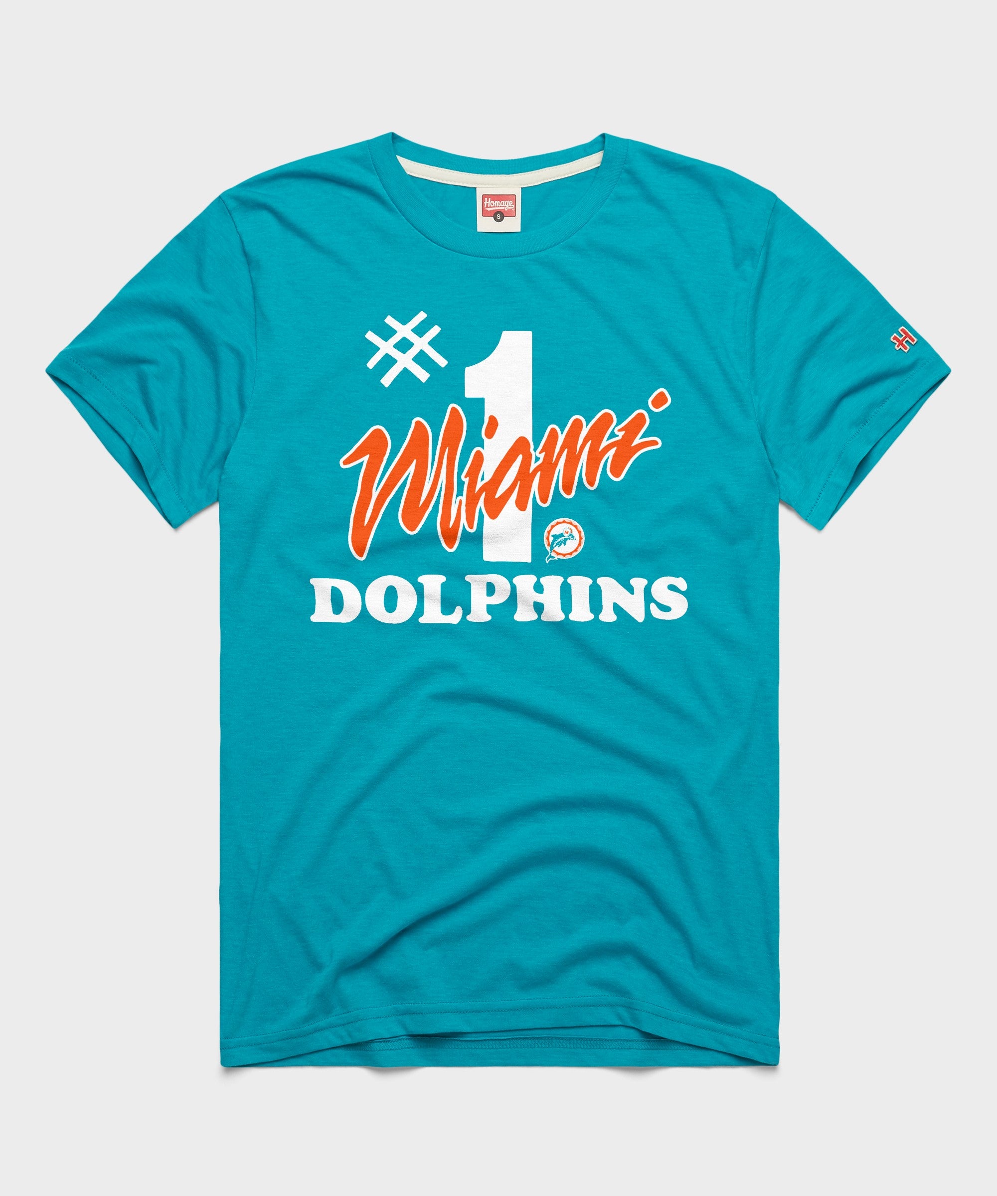 Miami Dolphins Number 1 Fan | Retro Miami Dolphins T-Shirt – HOMAGE