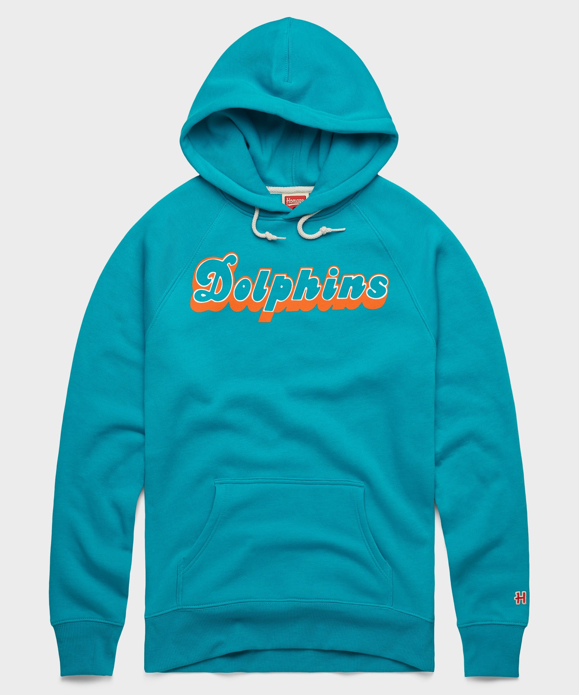 Miami Dolphins Wordmark '80 Hoodie | Vintage-Inspired NFL Logos Gear ...