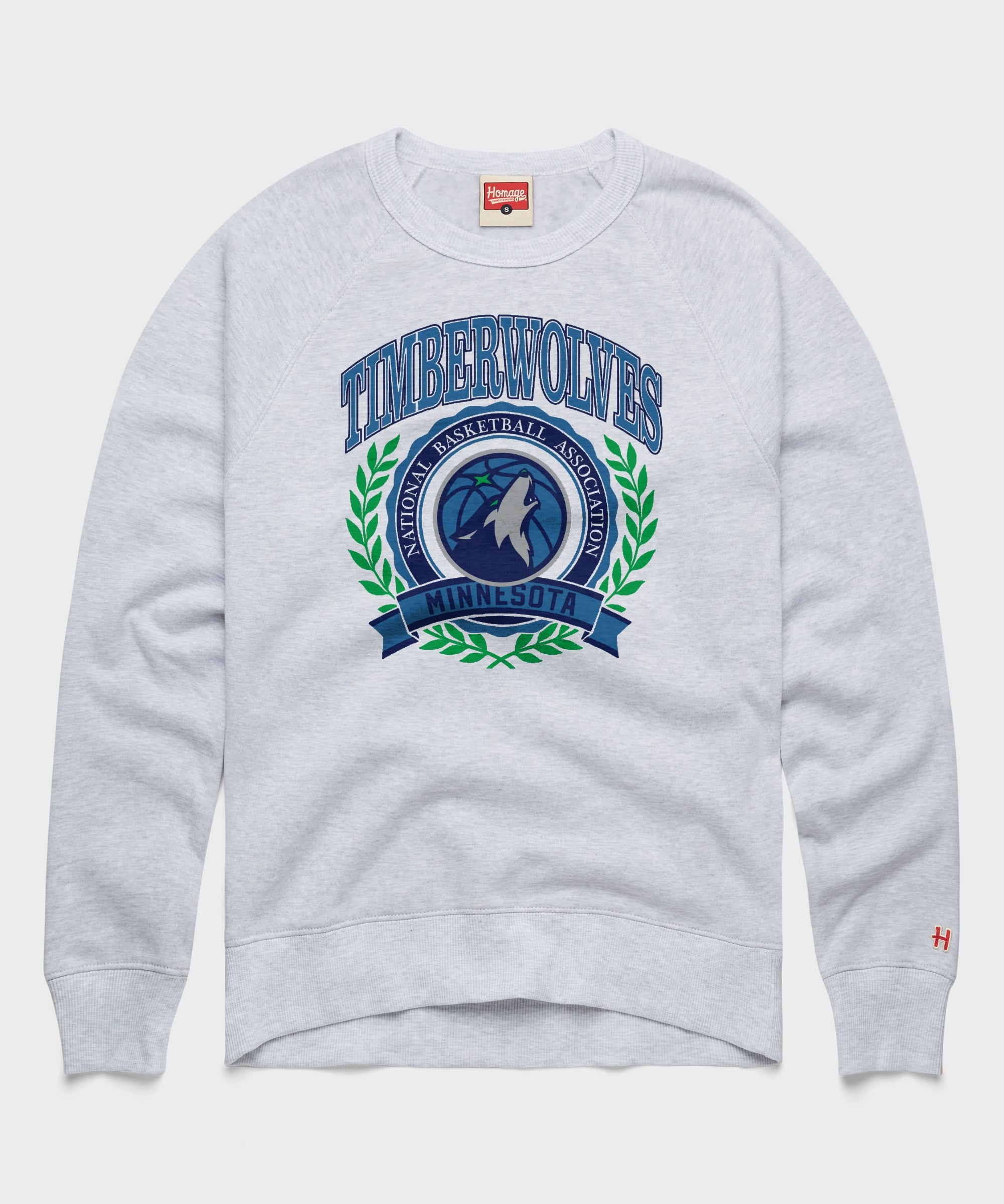 Minnesota Timberwolves Crest Crewneck | Men's NBA Sweatshirt – HOMAGE