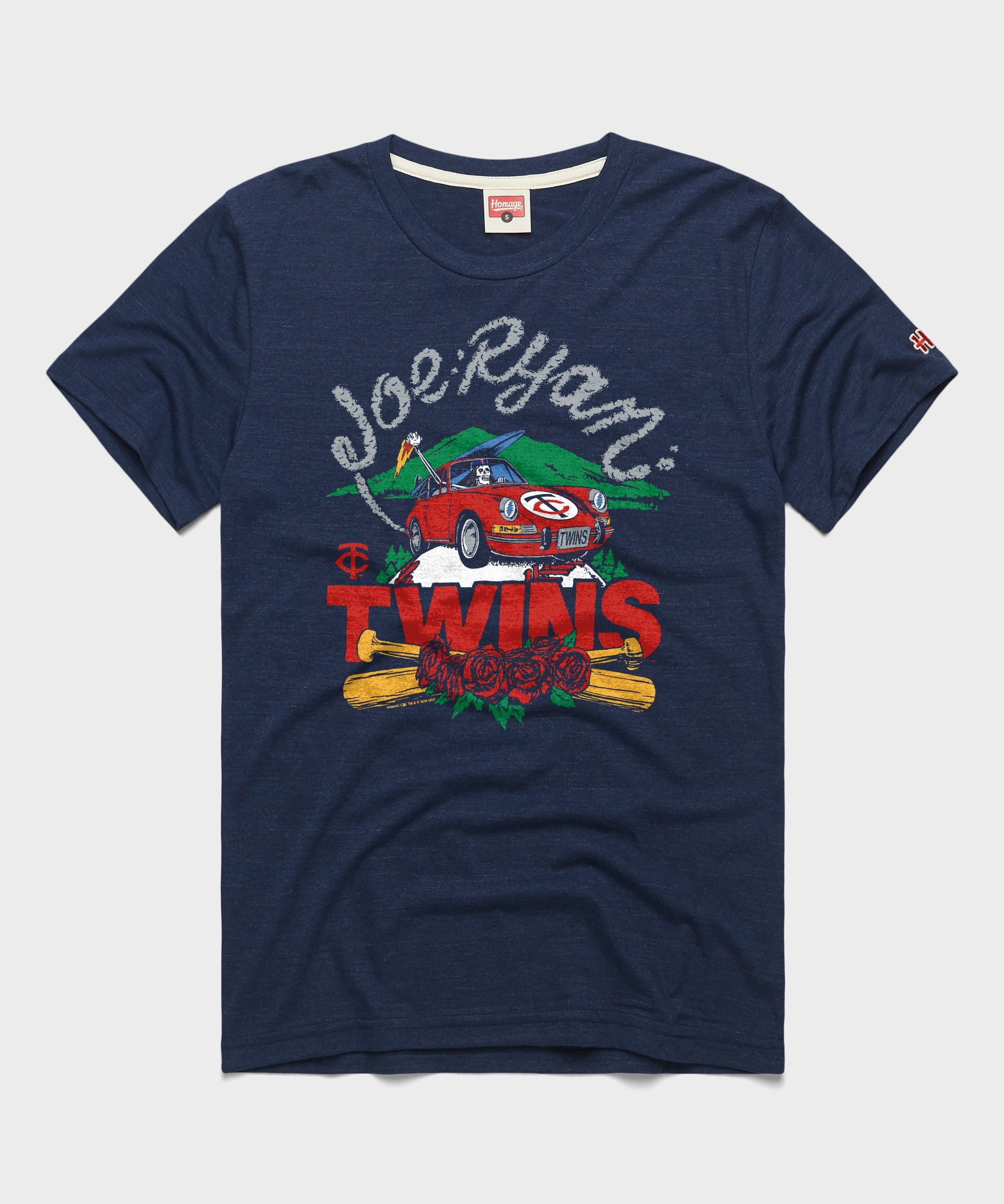 Minnesota Twins Joe Ryan x Grateful Dead Road Trip | Retro MLB T-Shirt ...