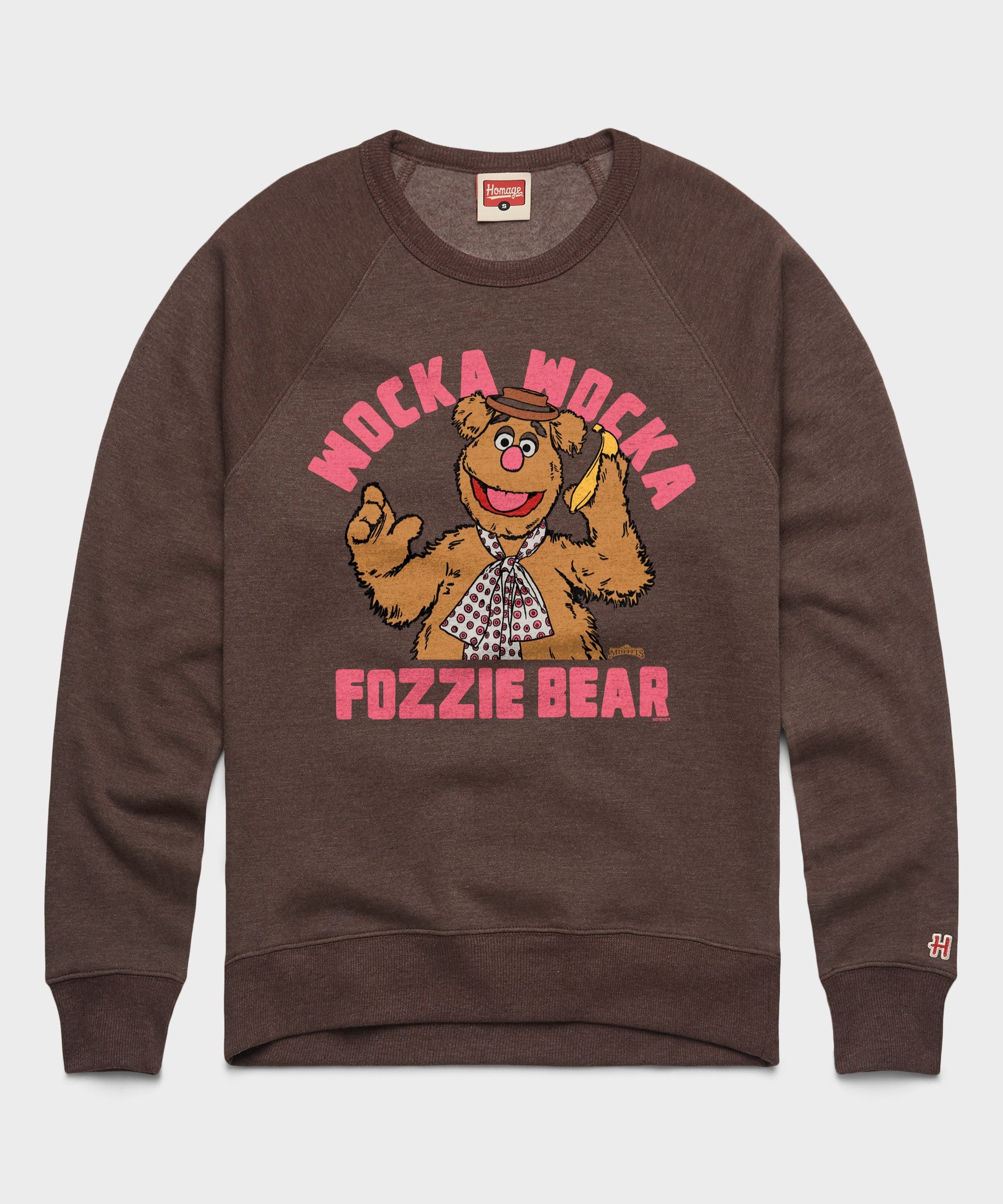 Muppets Fozzie Bear Wocka Wocka Crewneck | Retro Muppets Sweatshirt ...