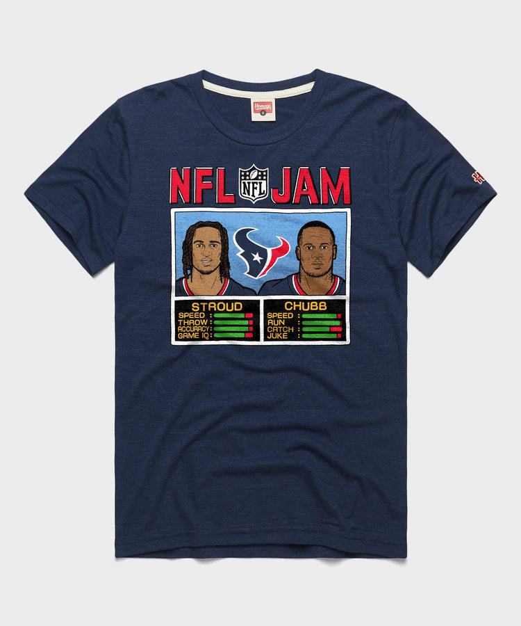 Youth NFL Jam Texans Stroud And Chubb | Kids Retro NFL T-Shirt – HOMAGE