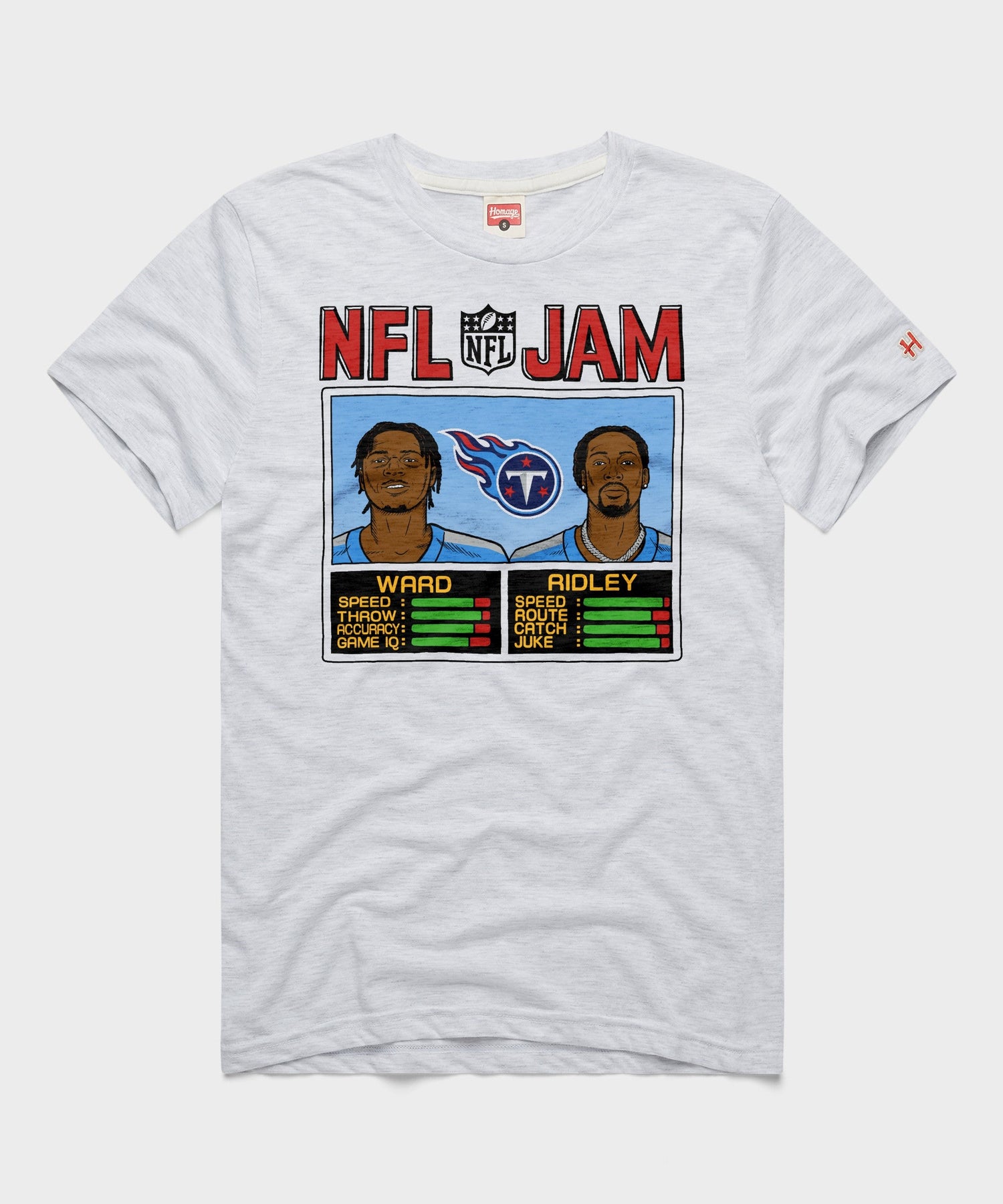 Youth NFL Jam Titans Ward And Ridley | Kids Retro NFL T-Shirt – HOMAGE