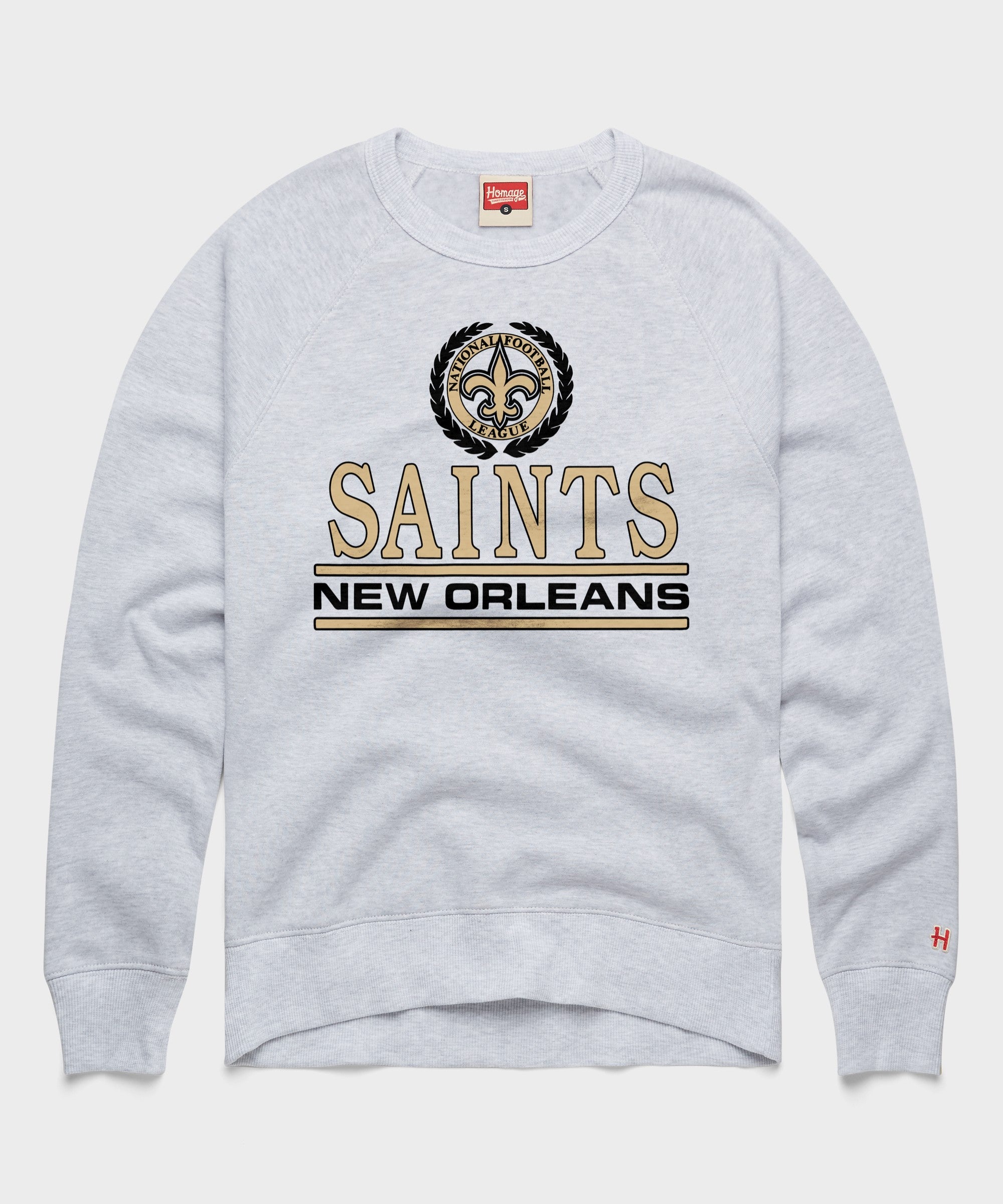 New Orleans Saints Crest Crewneck Sweatshirt | Vintage-Inspired Crest ...
