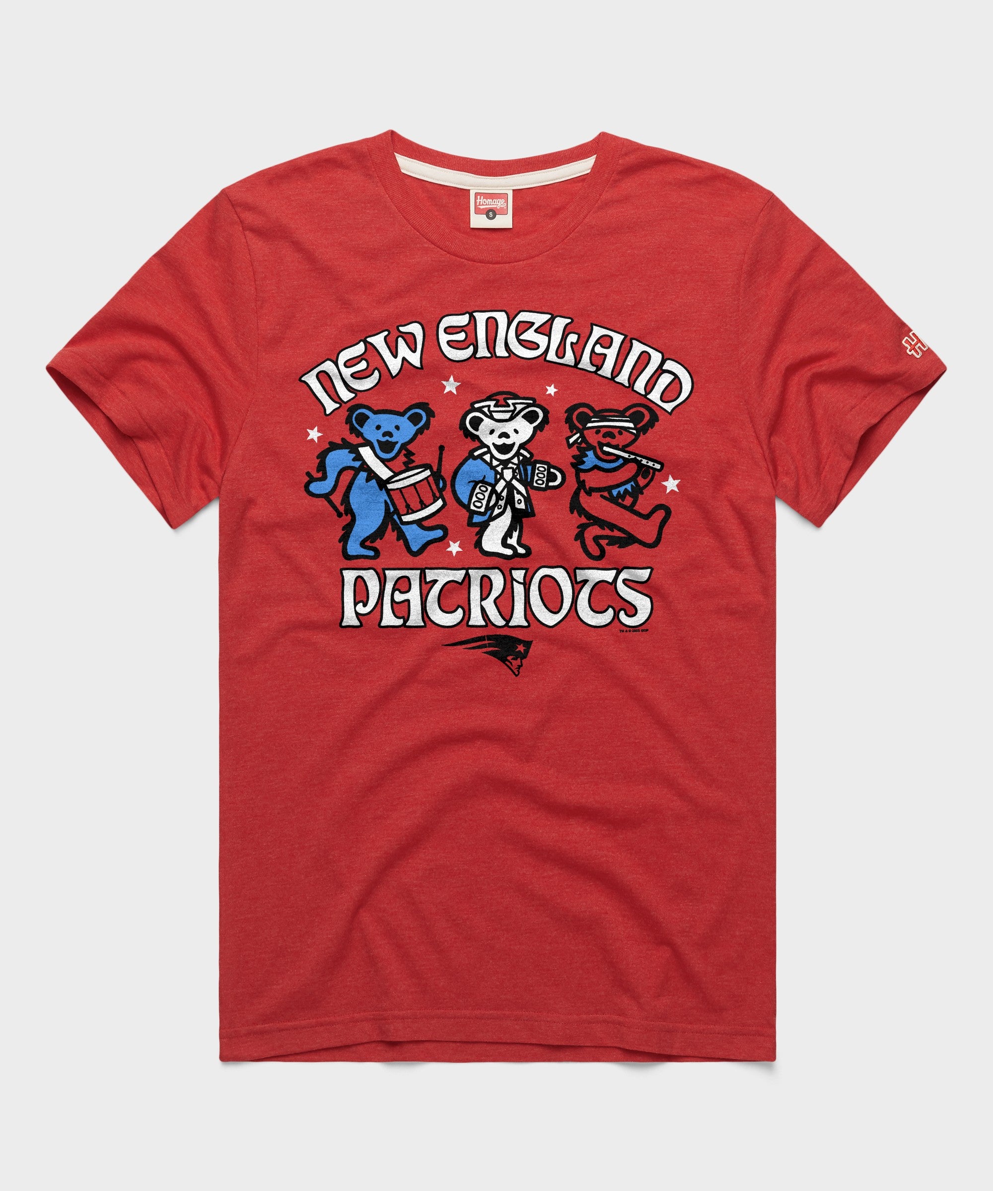 NFL x Grateful Dead x Patriots | Retro New England Patriots T-Shirt ...