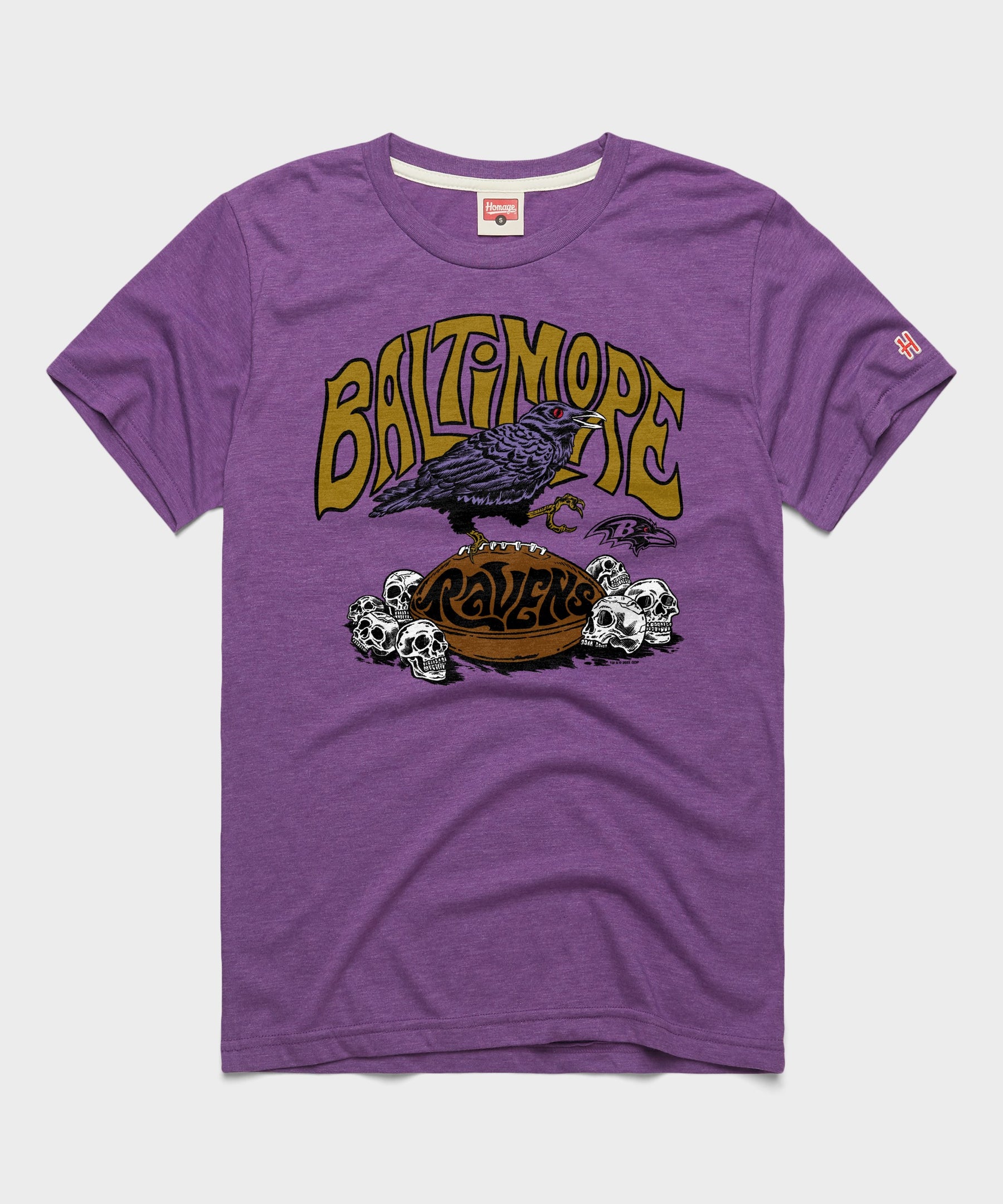 NFL x Grateful Dead x Ravens | Retro Baltimore Ravens T-Shirt – HOMAGE