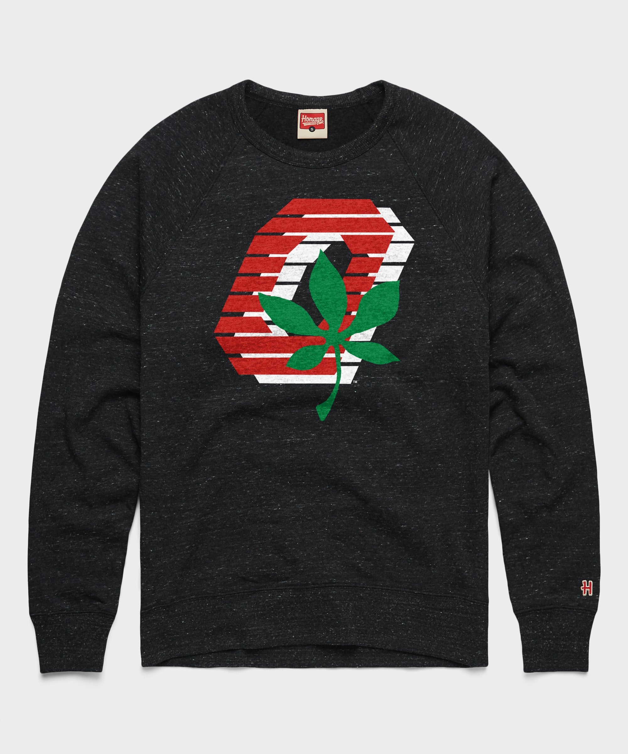 Ohio State Buckeye Leaf Crewneck | Retro OSU Buckeyes Sweatshirt – HOMAGE