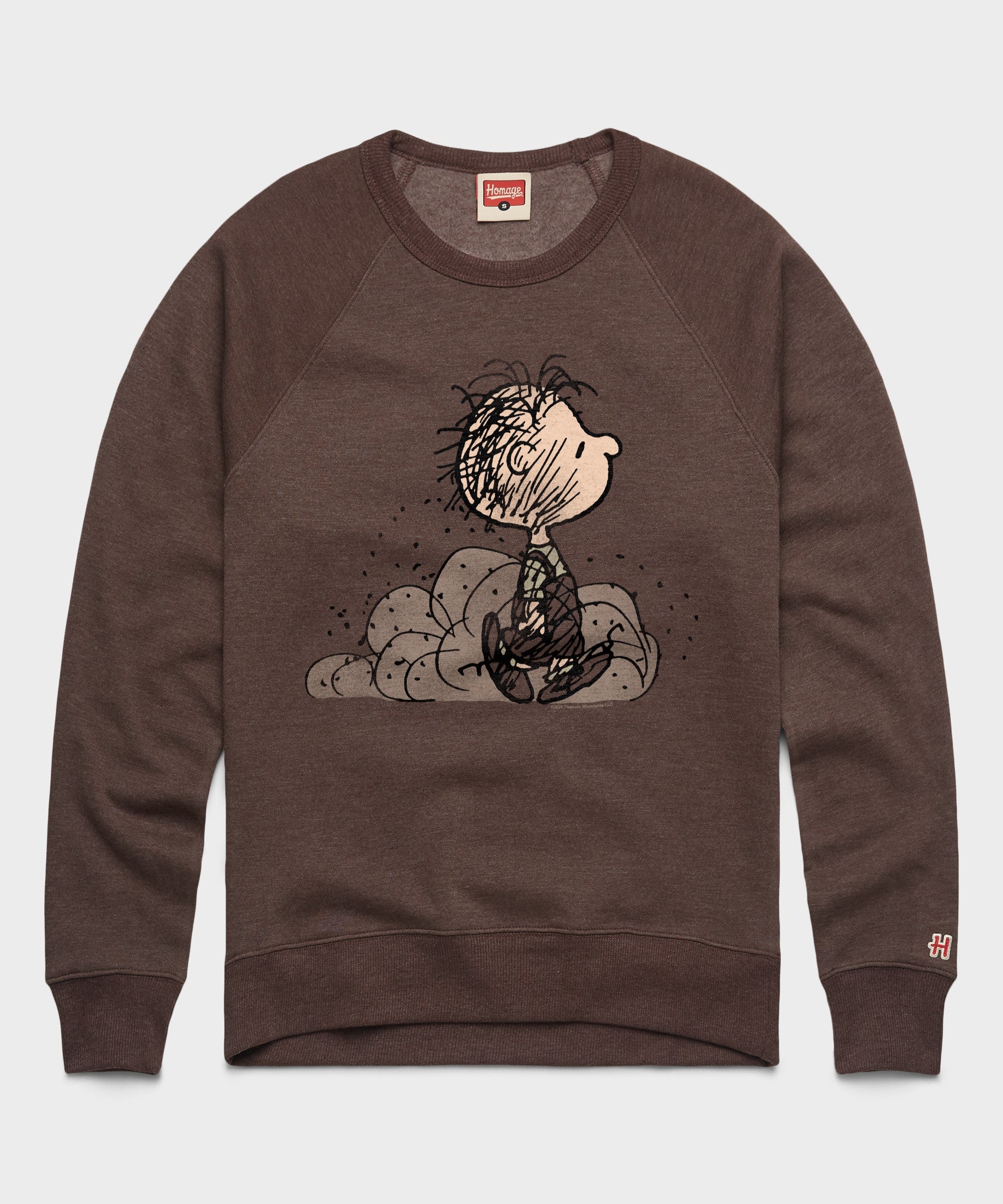 Peanuts Pig-Pen Character Crewneck | Retro Peanuts Sweatshirt – HOMAGE