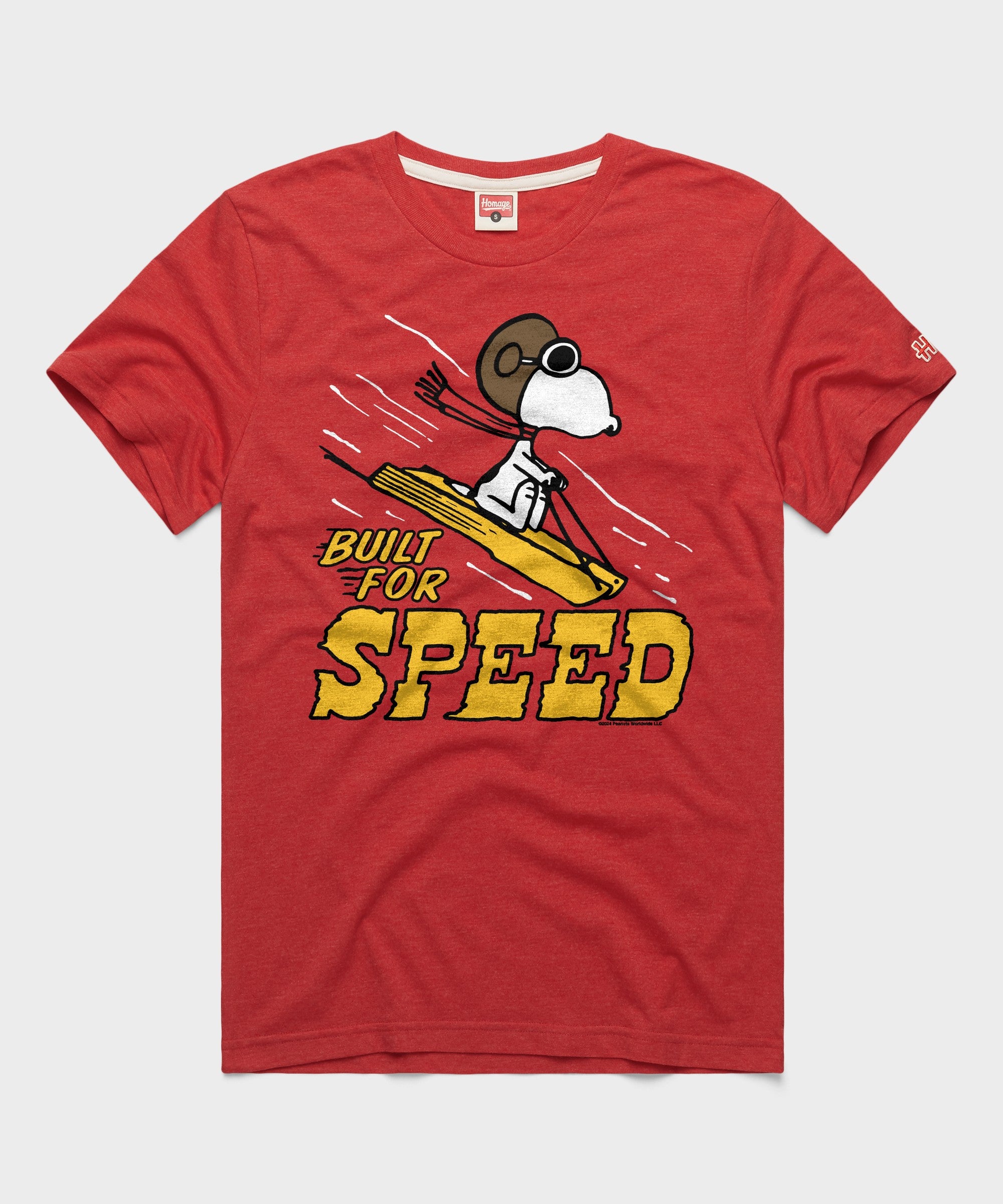 Peanuts Snoopy Built For Speed | Retro Peanuts T-Shirt – HOMAGE