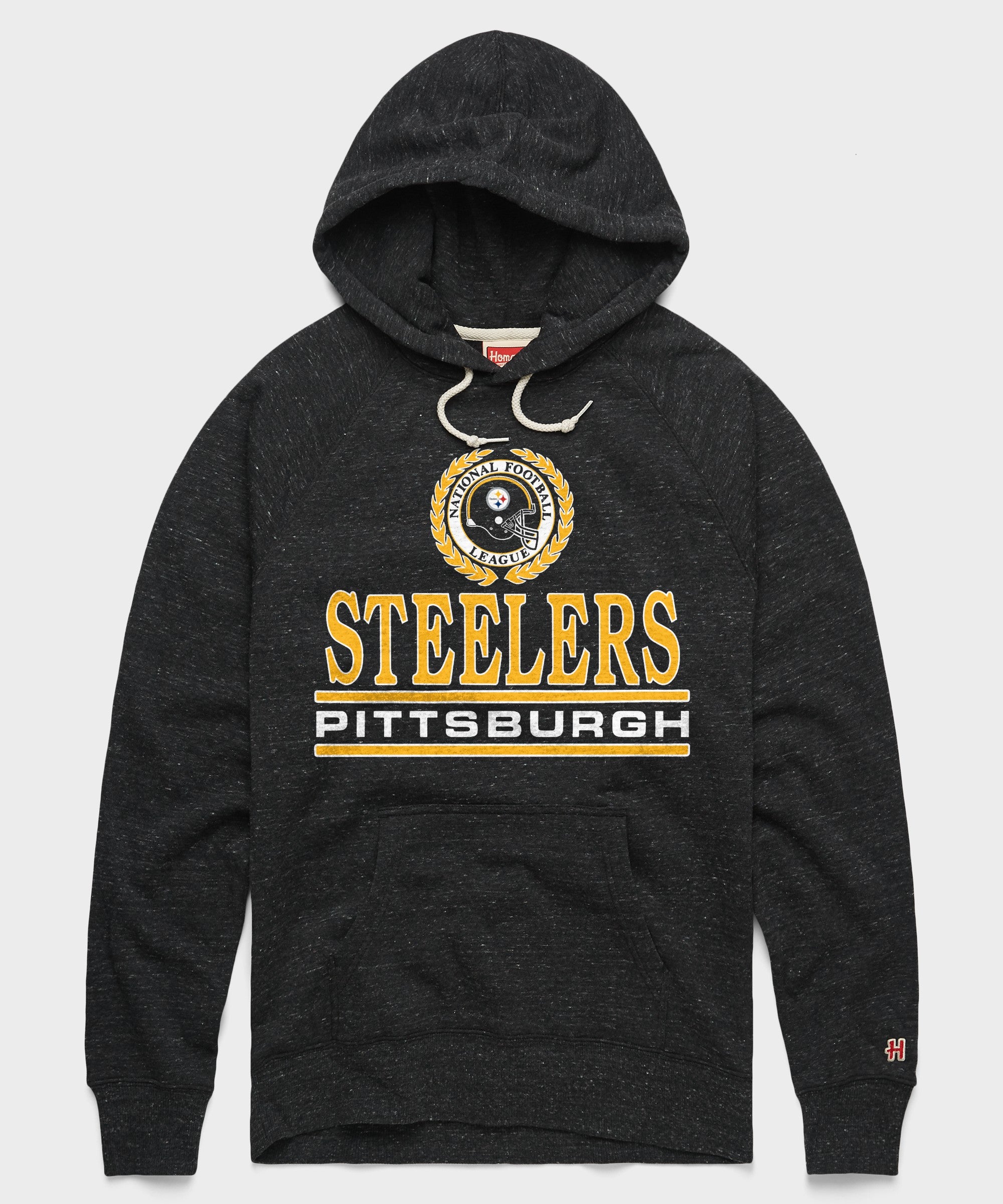 Pittsburgh Steelers Crest Hoodie Sweatshirt | Vintage-Inspired Crest ...