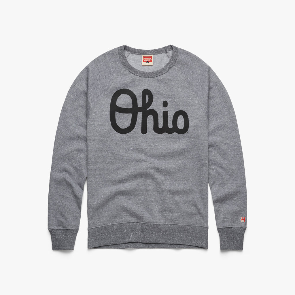 Script Ohio Crewneck | Retro Ohio State University Sweatshirt – HOMAGE