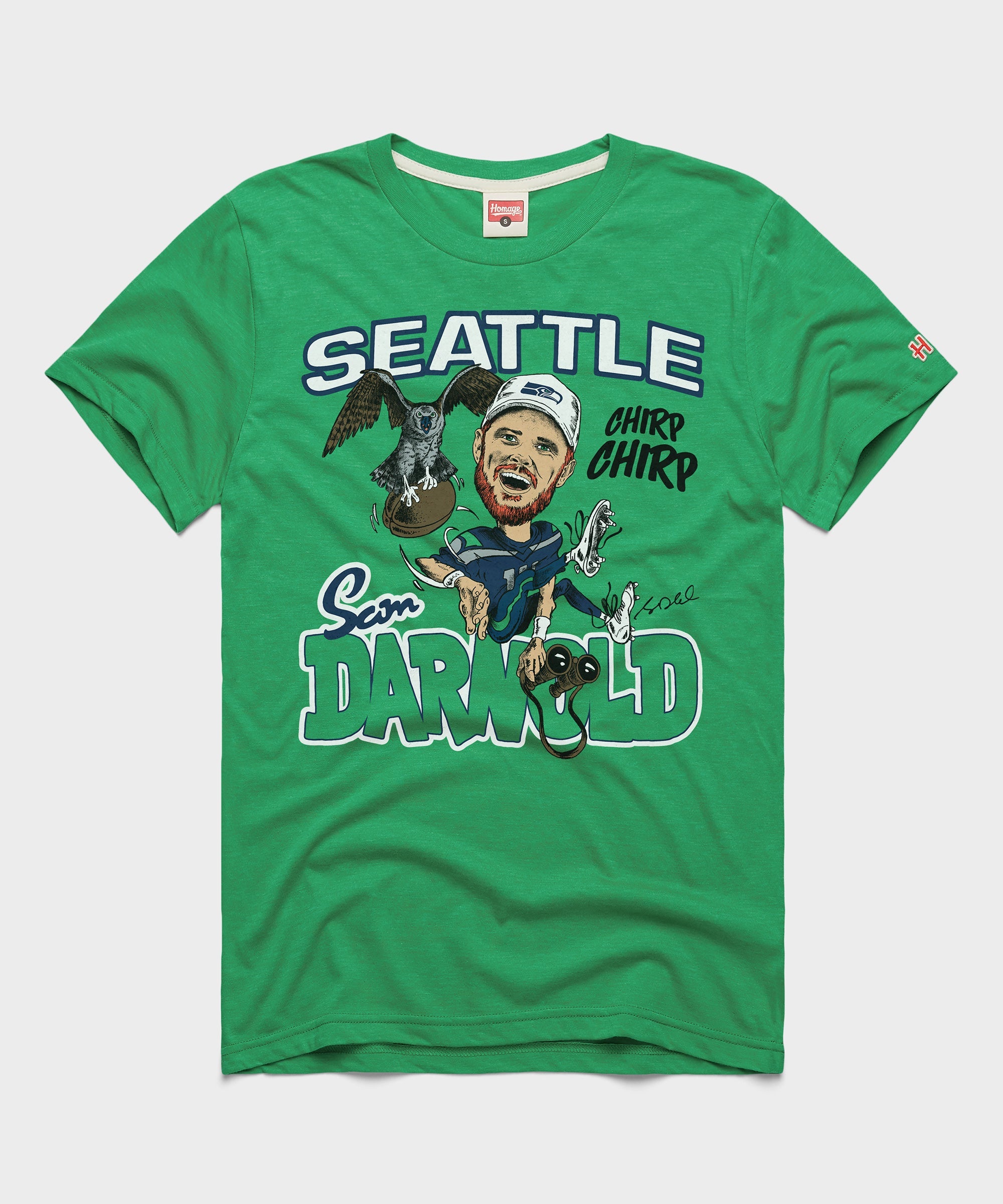 Seahawks Sam Darnold Signature | Retro NFL T-Shirt – HOMAGE