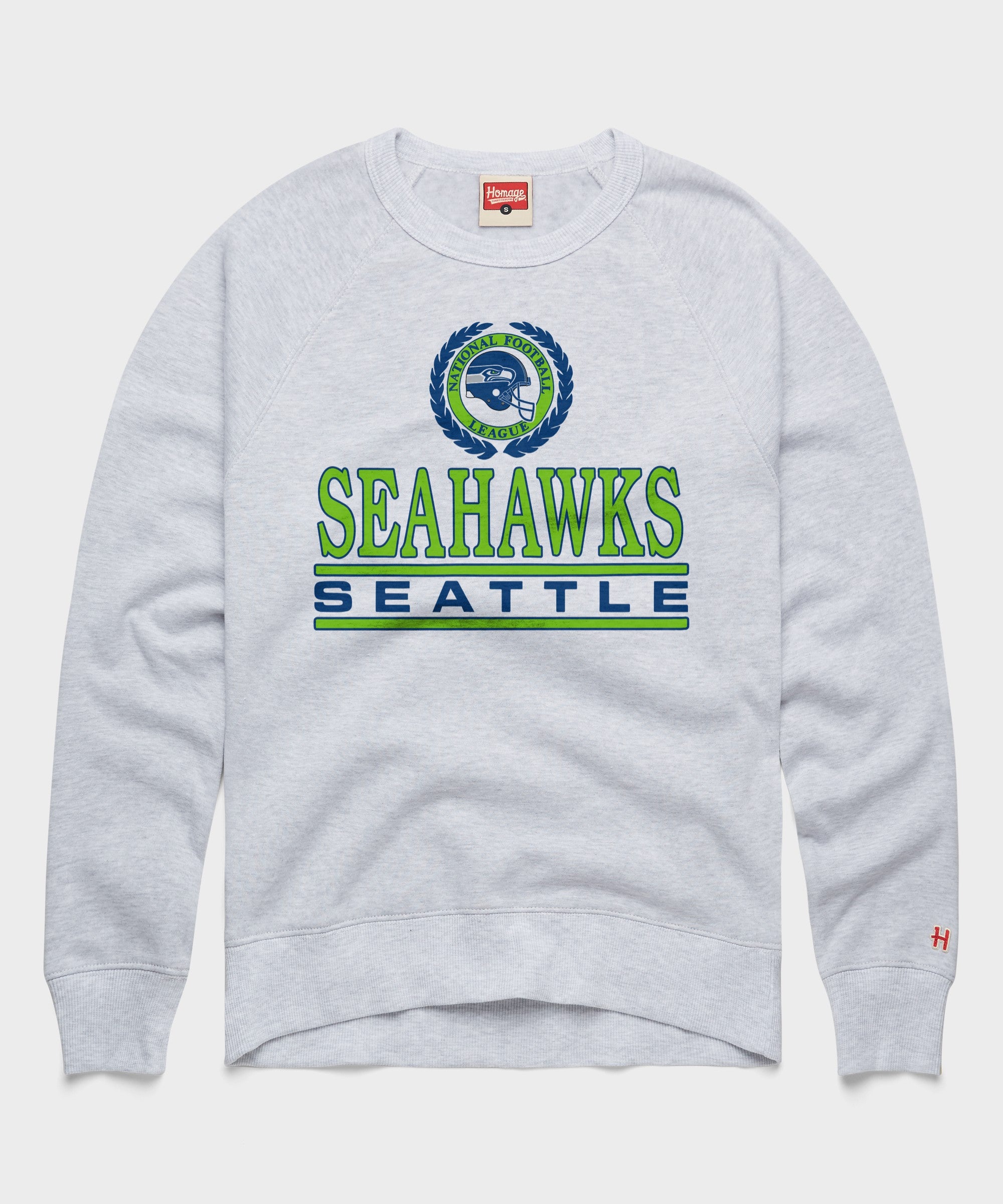 Seattle Seahawks Crest Crewneck Sweatshirt | Vintage-Inspired Crest ...