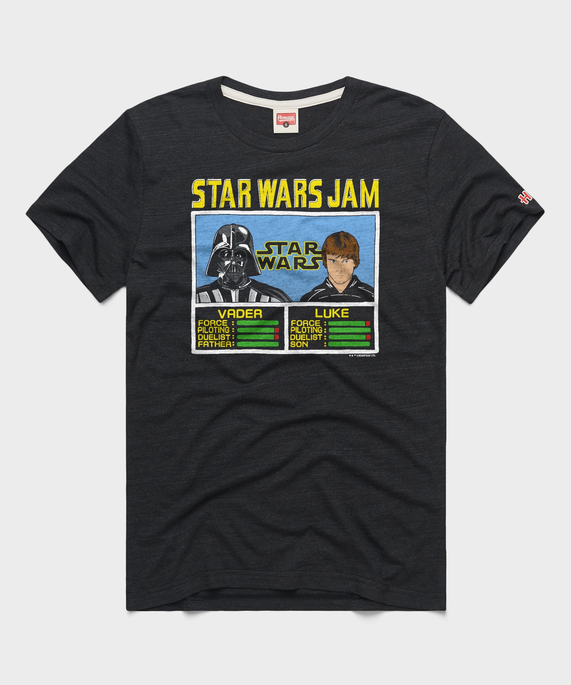 Star Wars Jam Vader And Luke | Retro Star Wars T-Shirt – HOMAGE