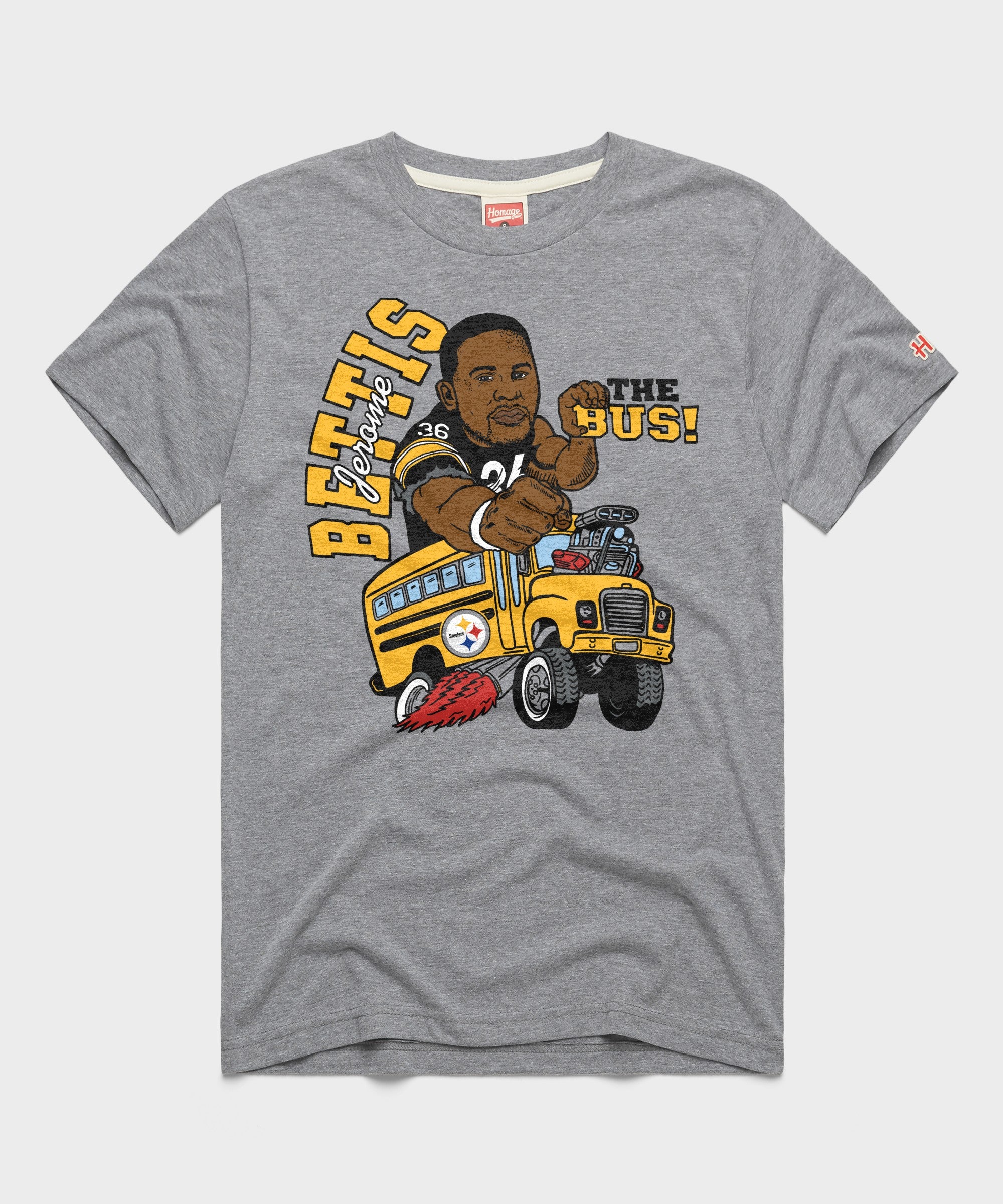 Steelers The Bus Jerome Bettis | Retro Pittsburgh Steelers T-Shirt – HOMAGE