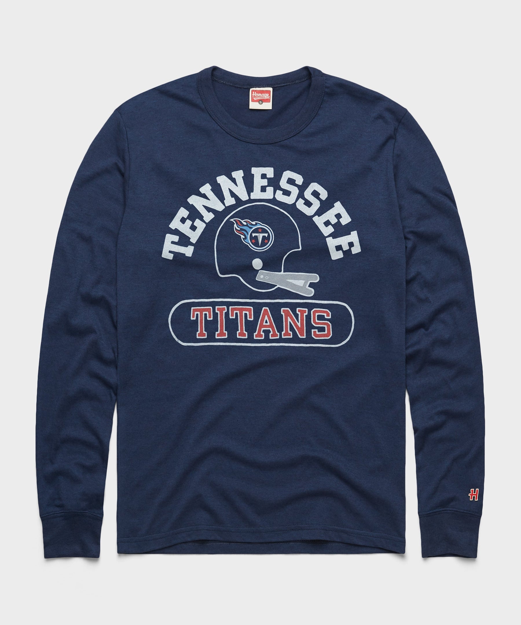 Tennessee Titans Throwback Helmet | Retro Tennessee Titans T-Shirt – HOMAGE