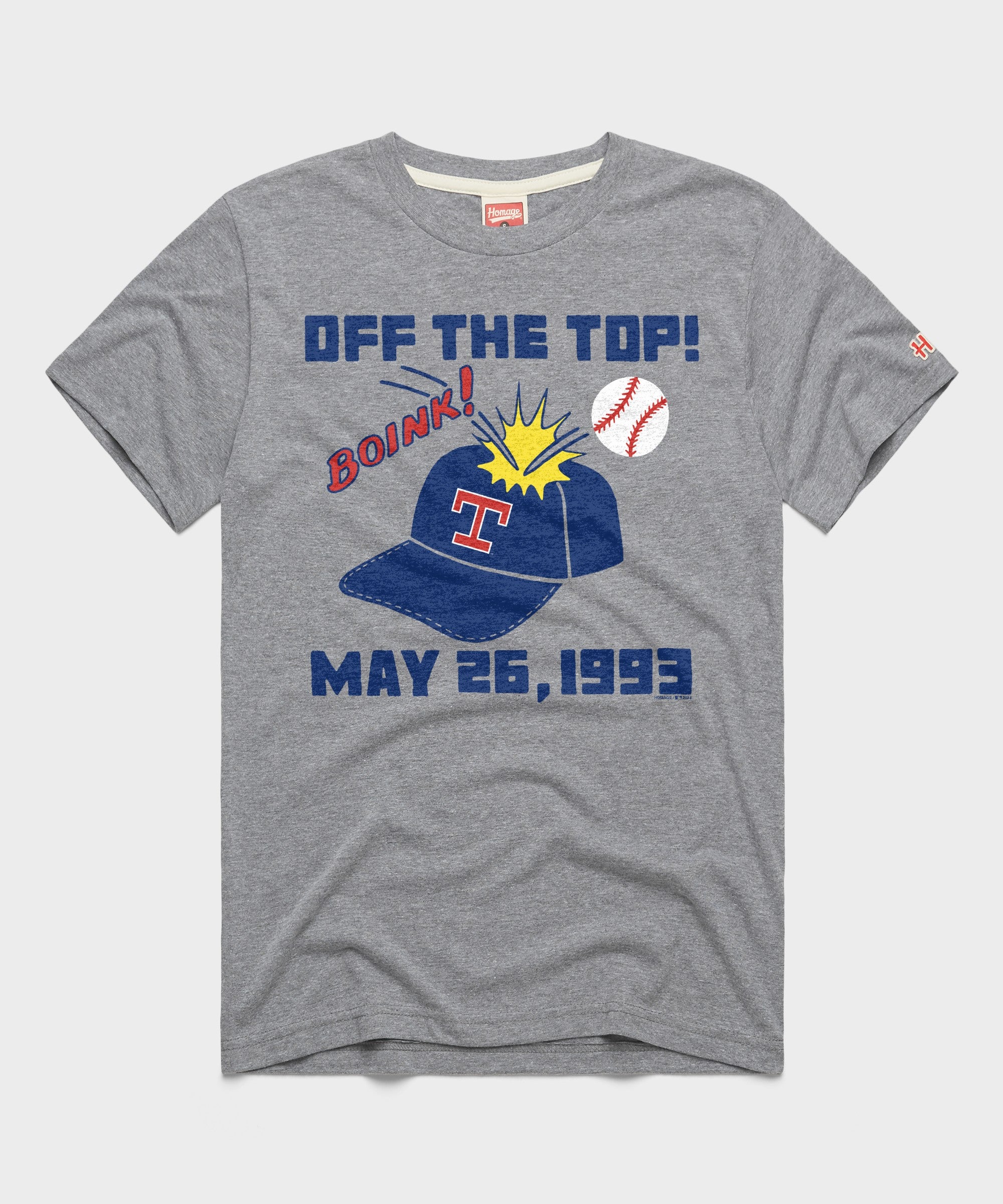 Texas Rangers Off The Top | Retro MLB T-Shirt – HOMAGE