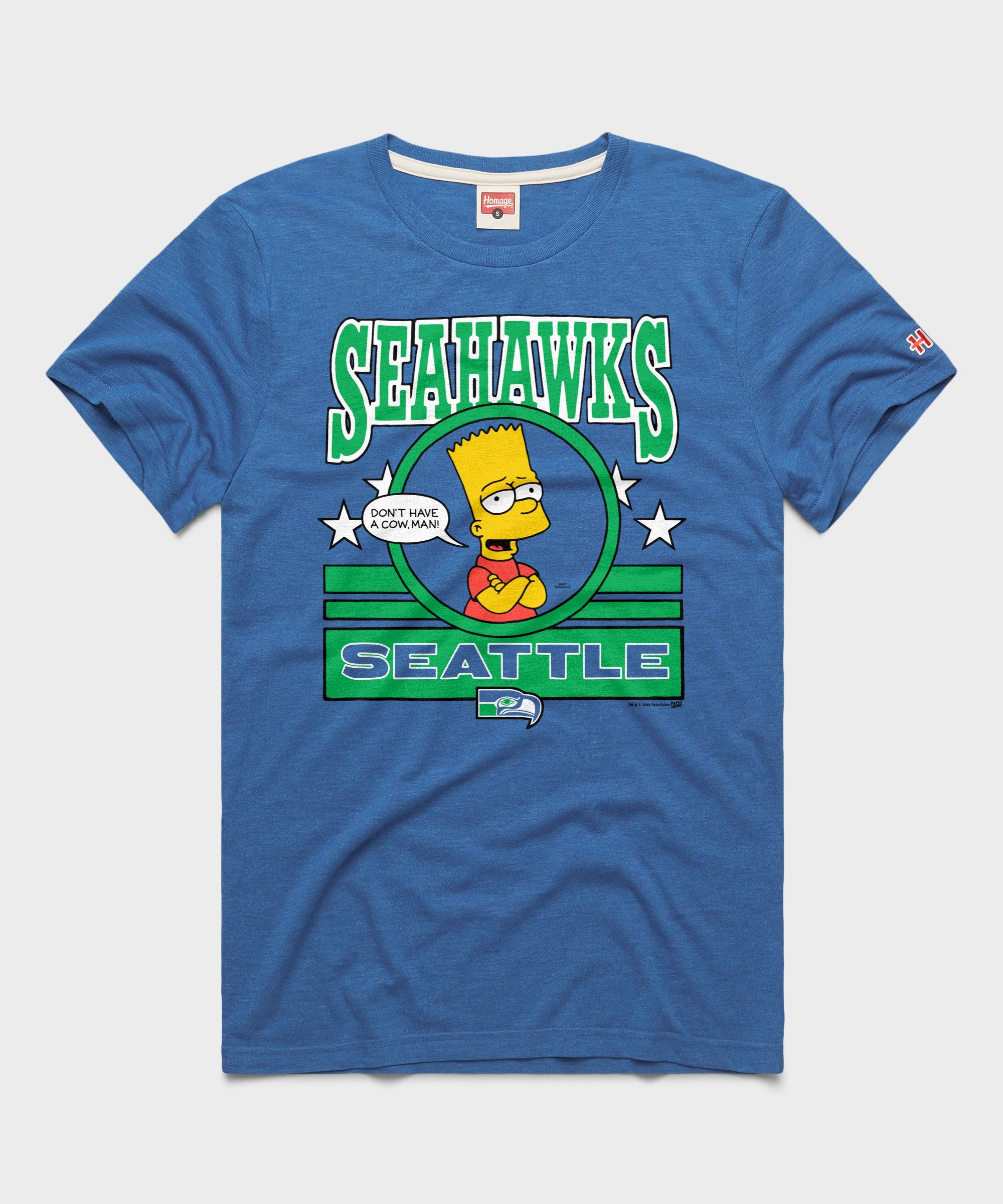 The Simpsons Bart x Seattle Seahawks | Retro NFL Simpsons T-Shirt – HOMAGE
