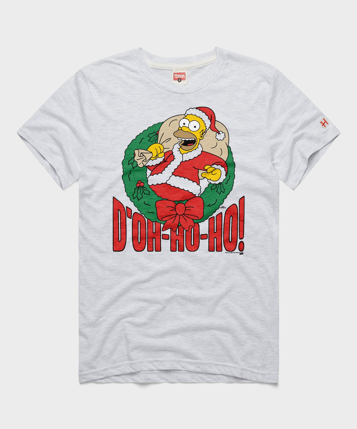 The Simpsons Homer D'oh-Ho-Ho Hoodie | Retro Simpsons Holiday Hoodie ...