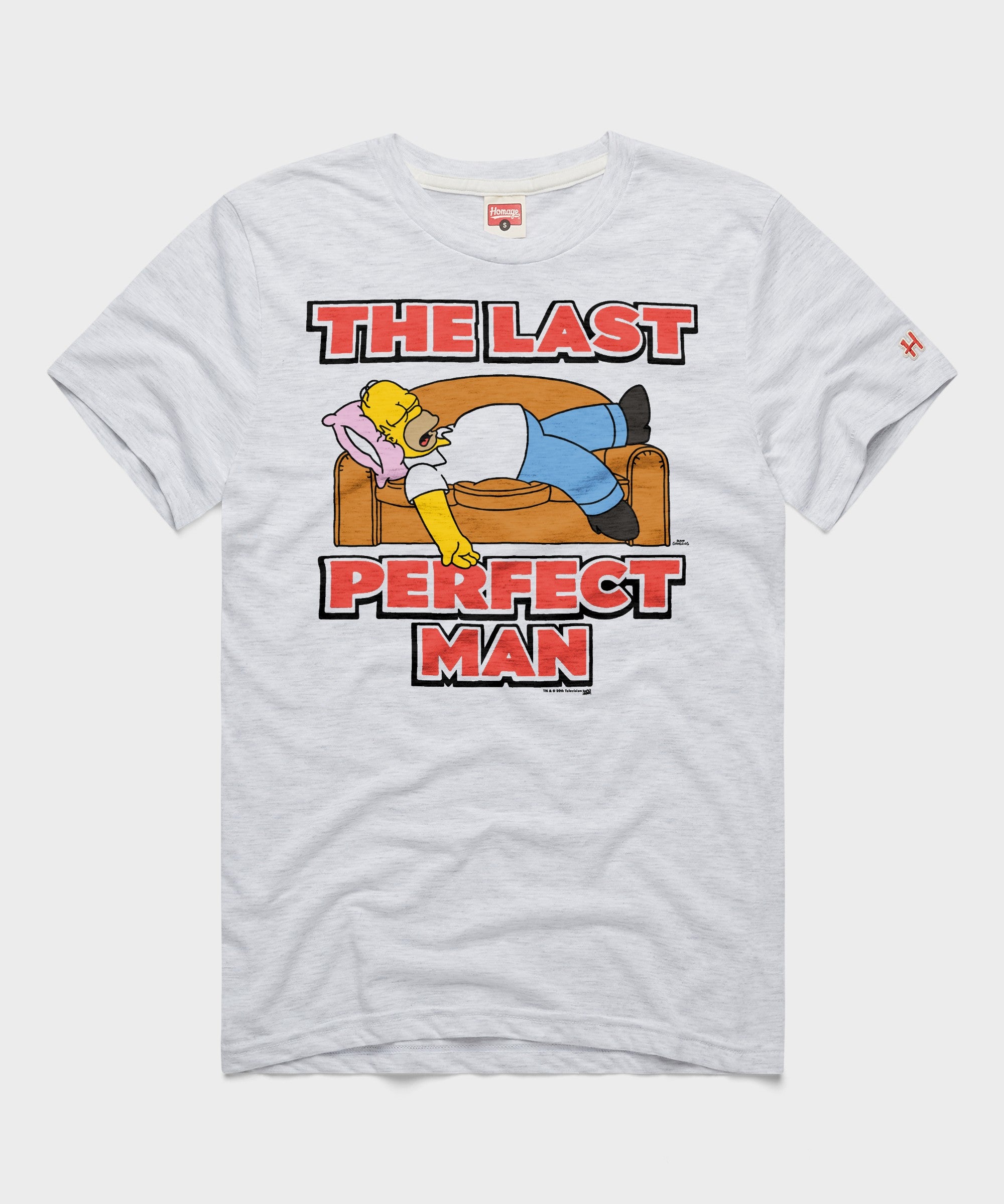 The Simpsons Homer The Last Perfect Man | Retro Pop Culture T-Shirt ...