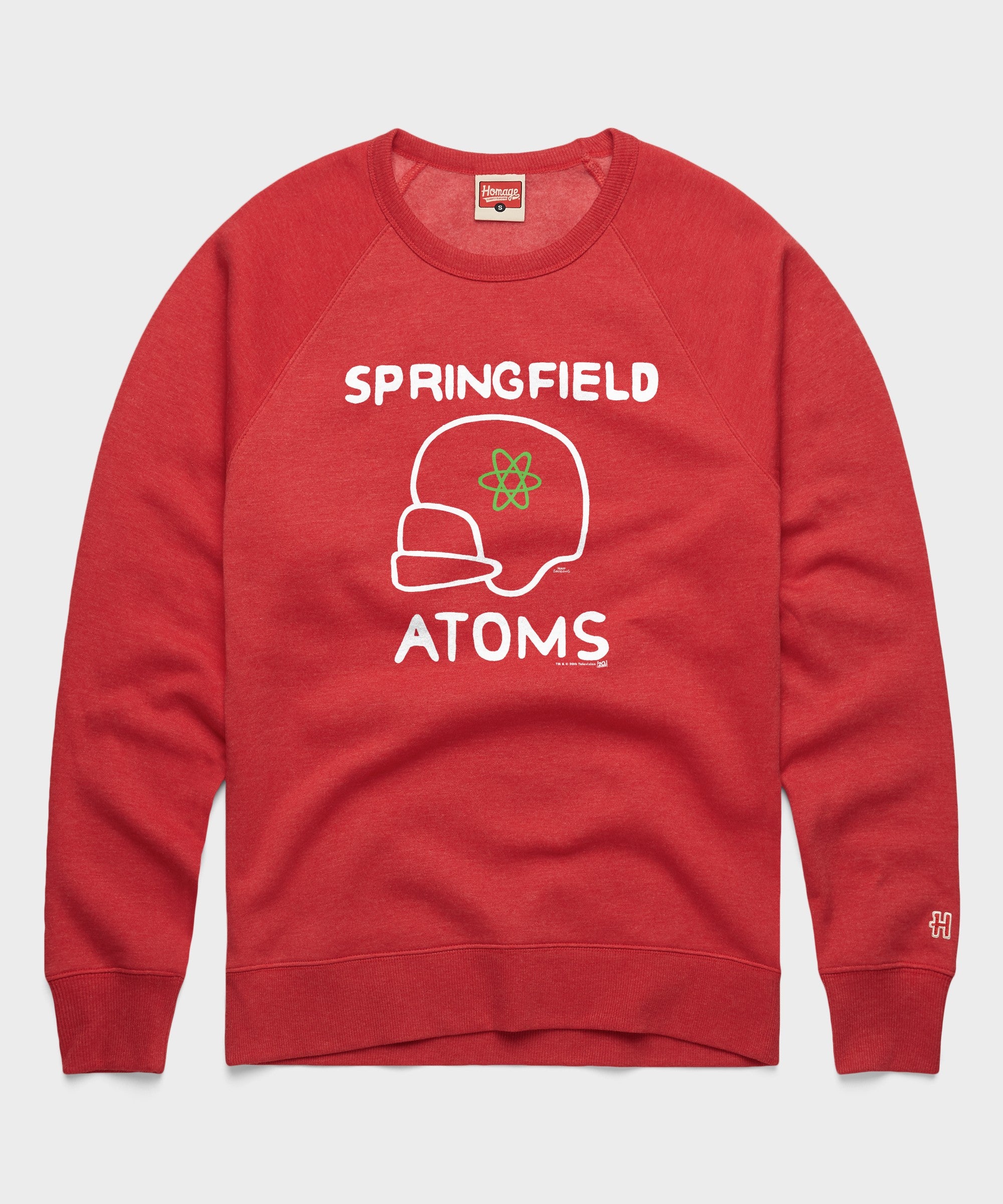 The Simpsons Springfield Atoms Crewneck | Retro Sitcom Sweatshirt – HOMAGE