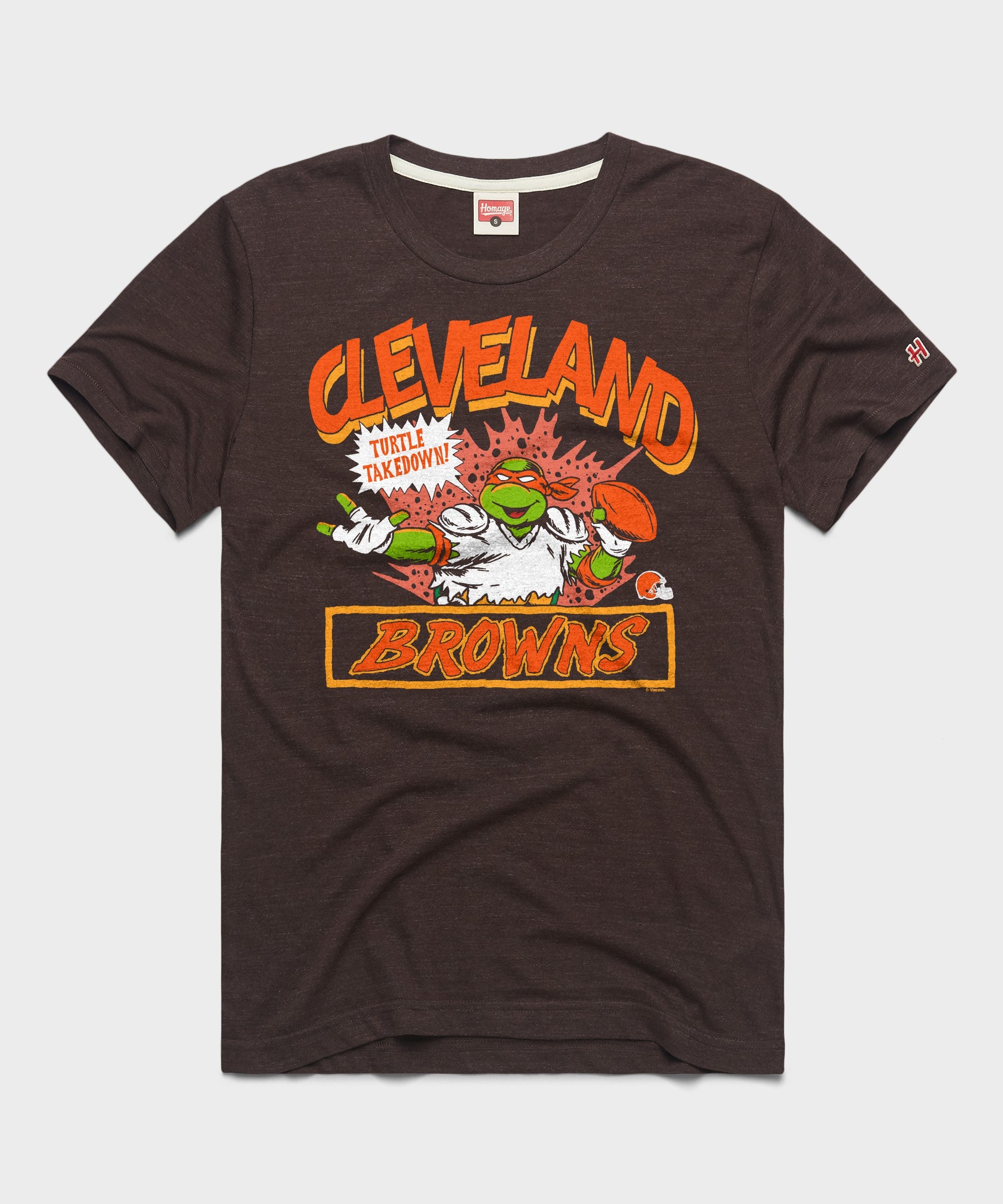 TMNT Michelangelo x Cleveland Browns | Retro NFL T-Shirt – HOMAGE