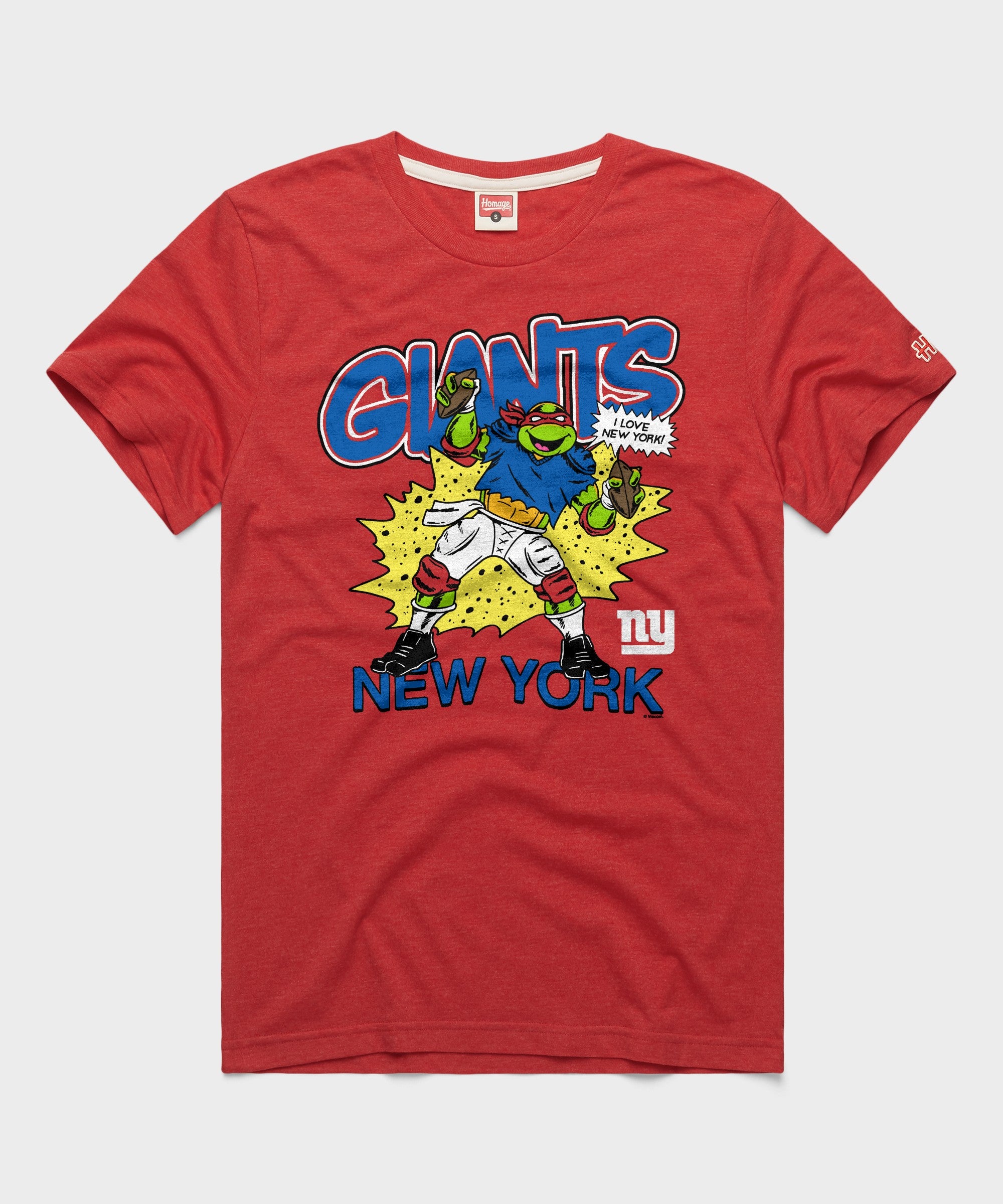 TMNT Raphael x New York Giants | Retro NFL T-Shirt – HOMAGE
